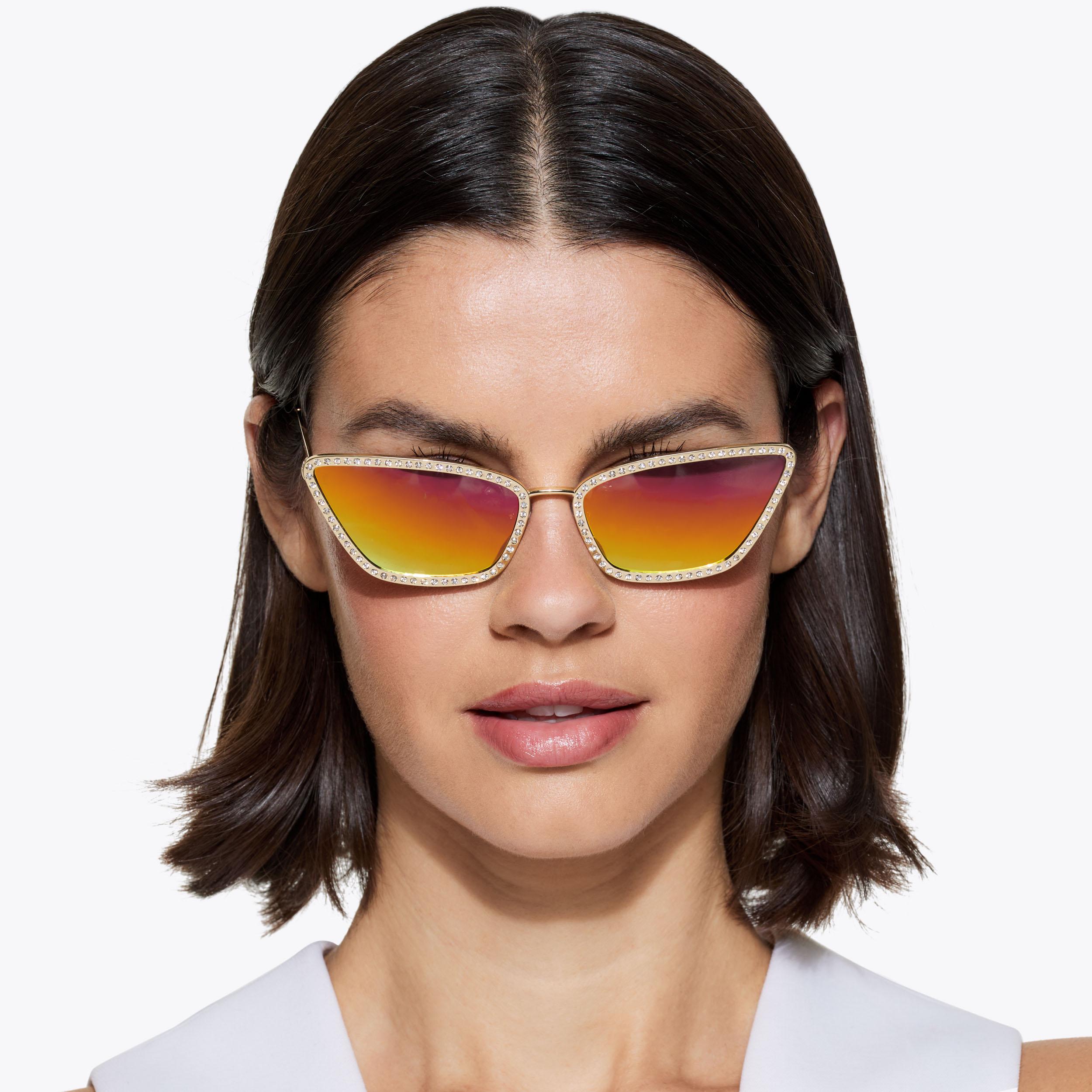 SHOREDITCH SM CAT EYE Cat Eye Gold Sunglasses by KURT GEIGER LONDON