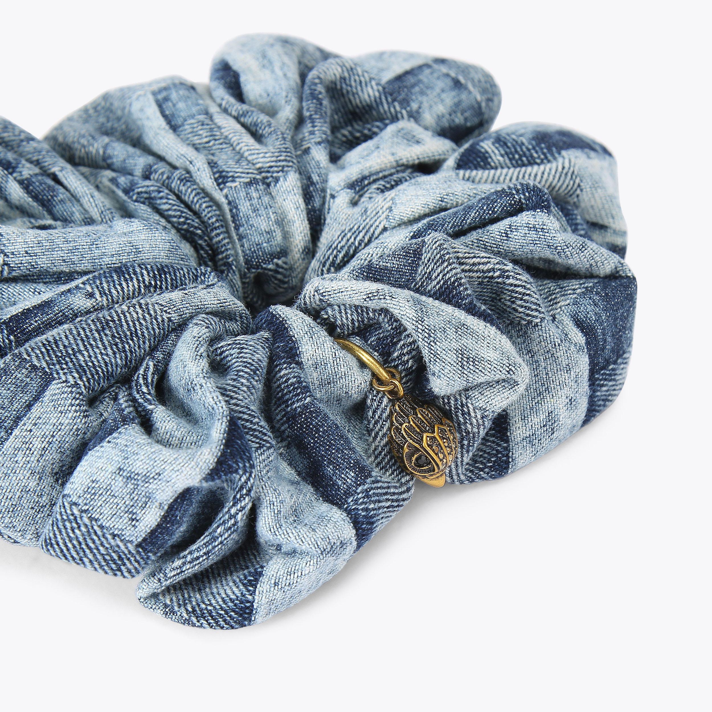 DENIM SCRUNCHIE Denim Scrunchie by KURT GEIGER LONDON