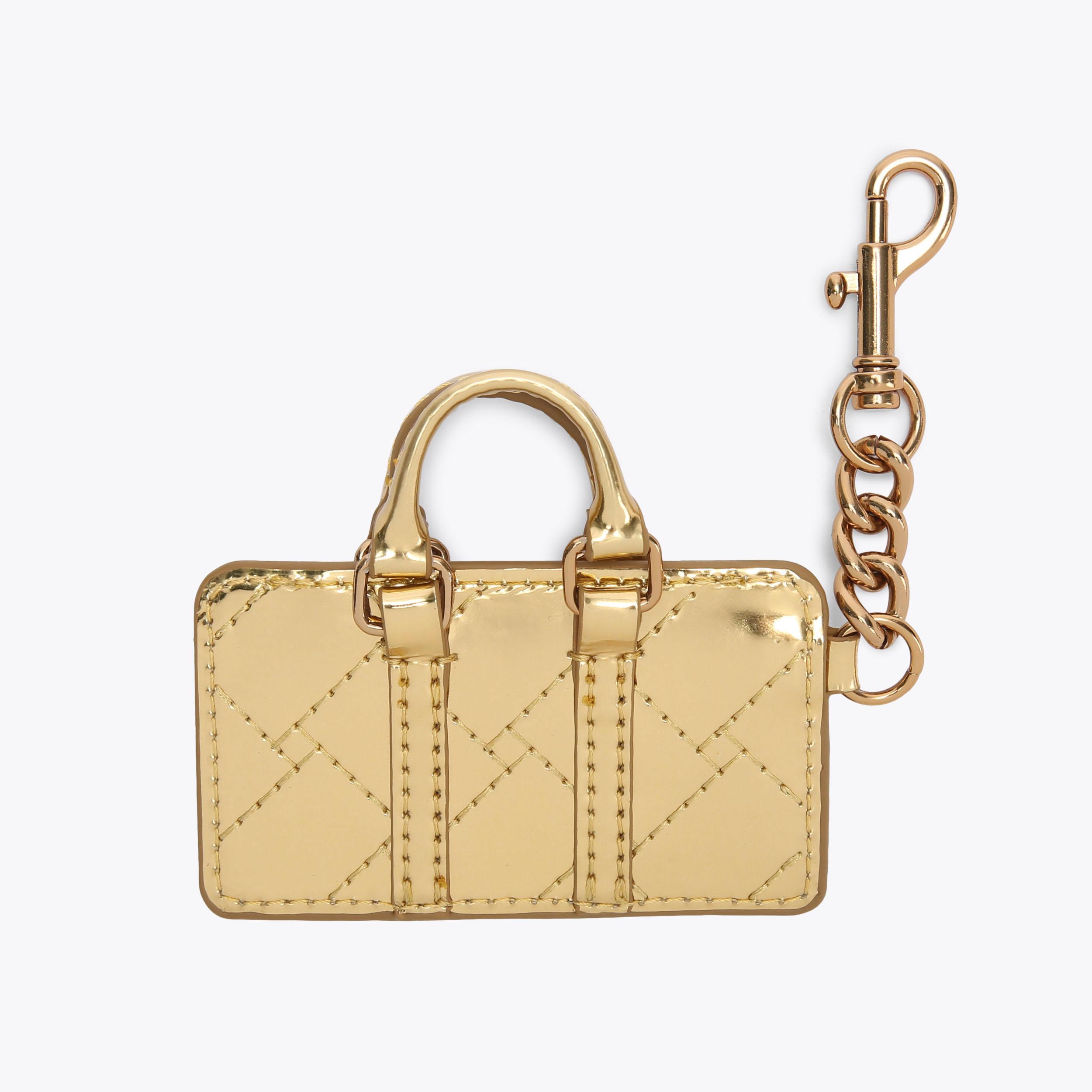 BOSTON CHARM KEYRING Gold Boston Keyring by KURT GEIGER LONDON