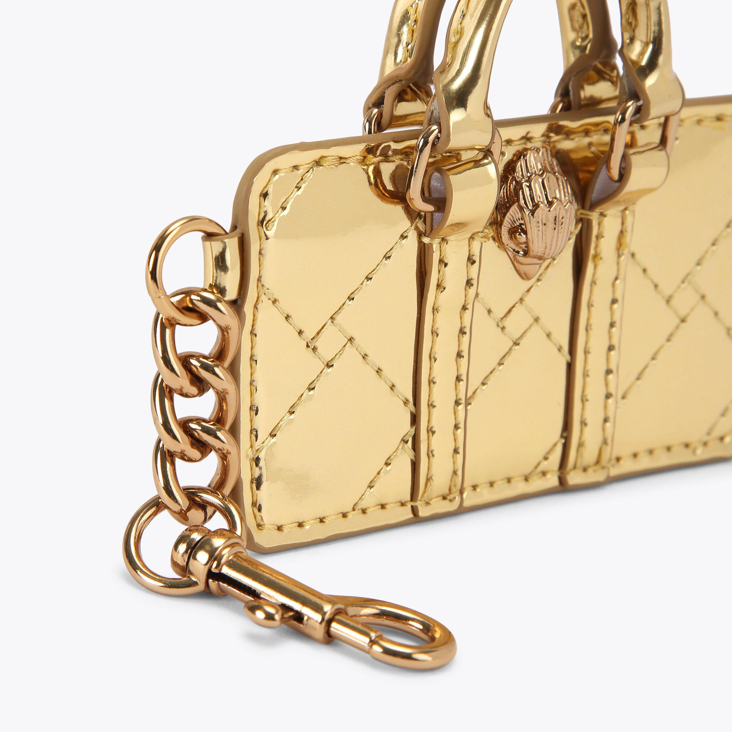 BOSTON CHARM KEYRING Gold Boston Keyring by KURT GEIGER LONDON