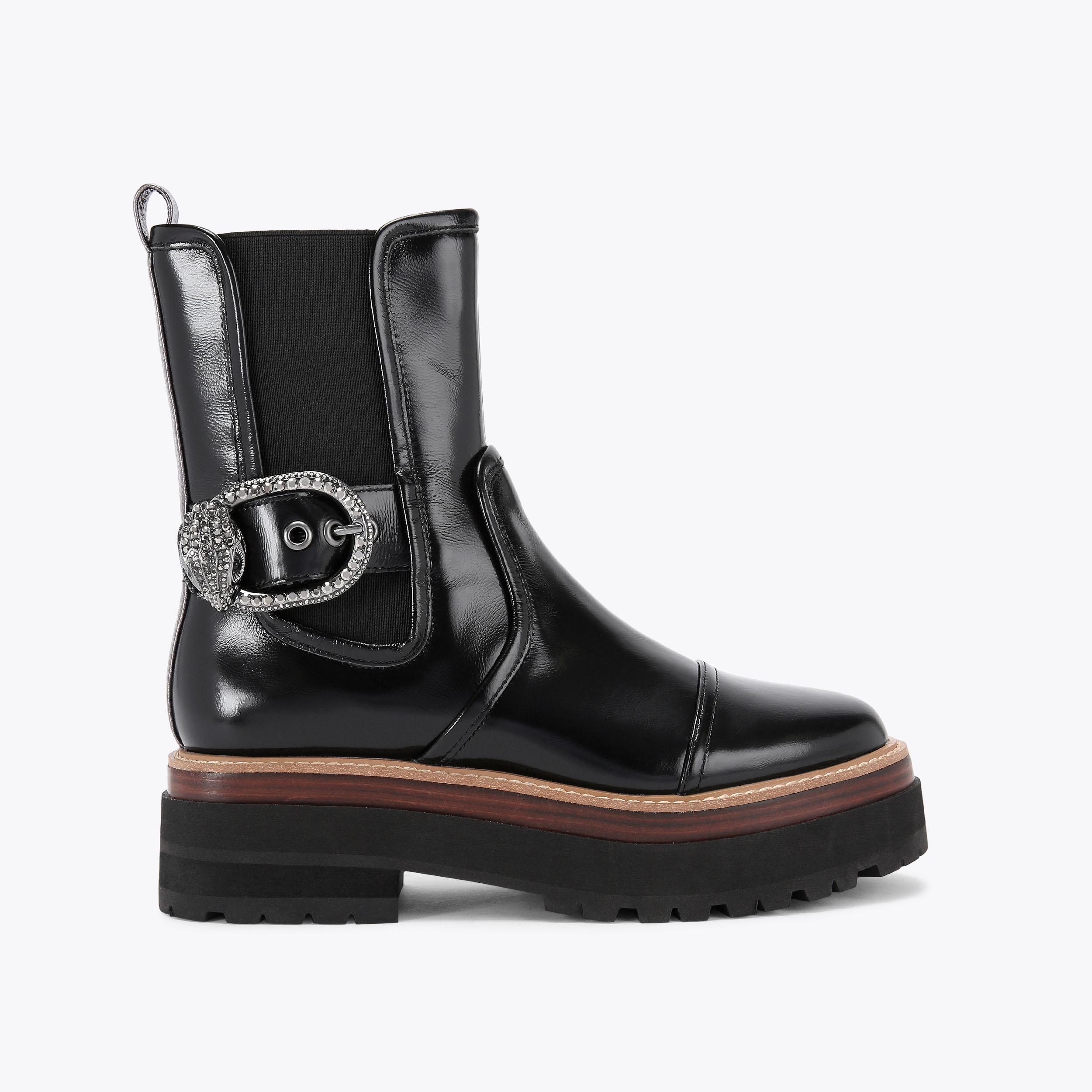 MAYFAIR CHELSEA BOOT Black Leather Chelsea Boot by KURT GEIGER LONDON