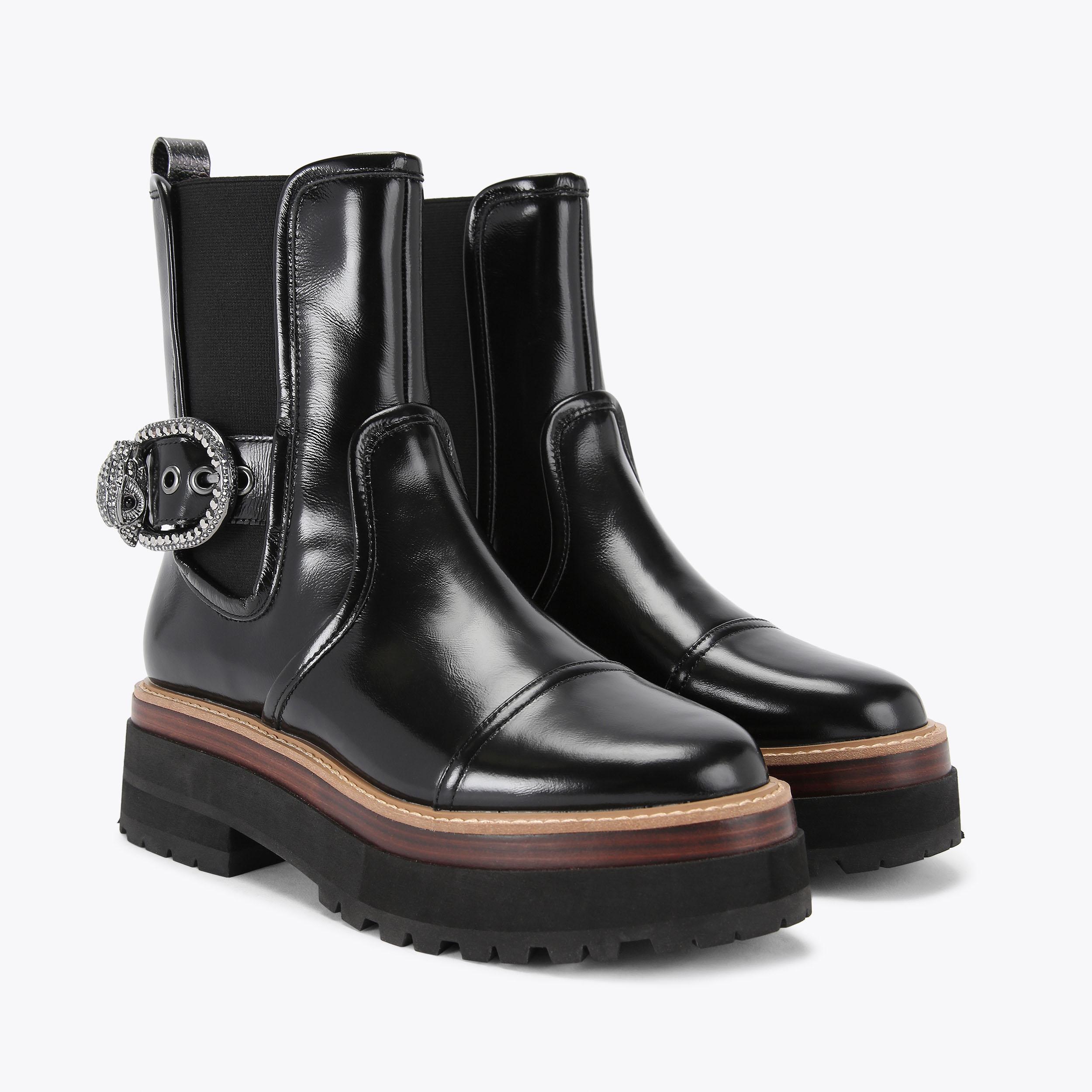 MAYFAIR CHELSEA BOOT Black Leather Chelsea Boot by KURT GEIGER LONDON