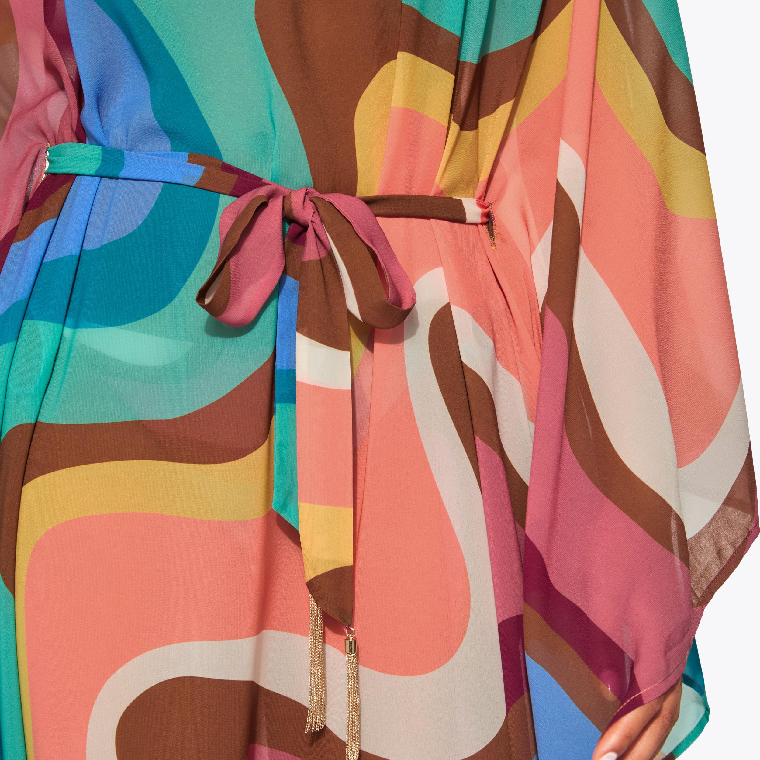 Resort Robe Rainbow Swirl Swimwear Robe By Kurt Geiger London