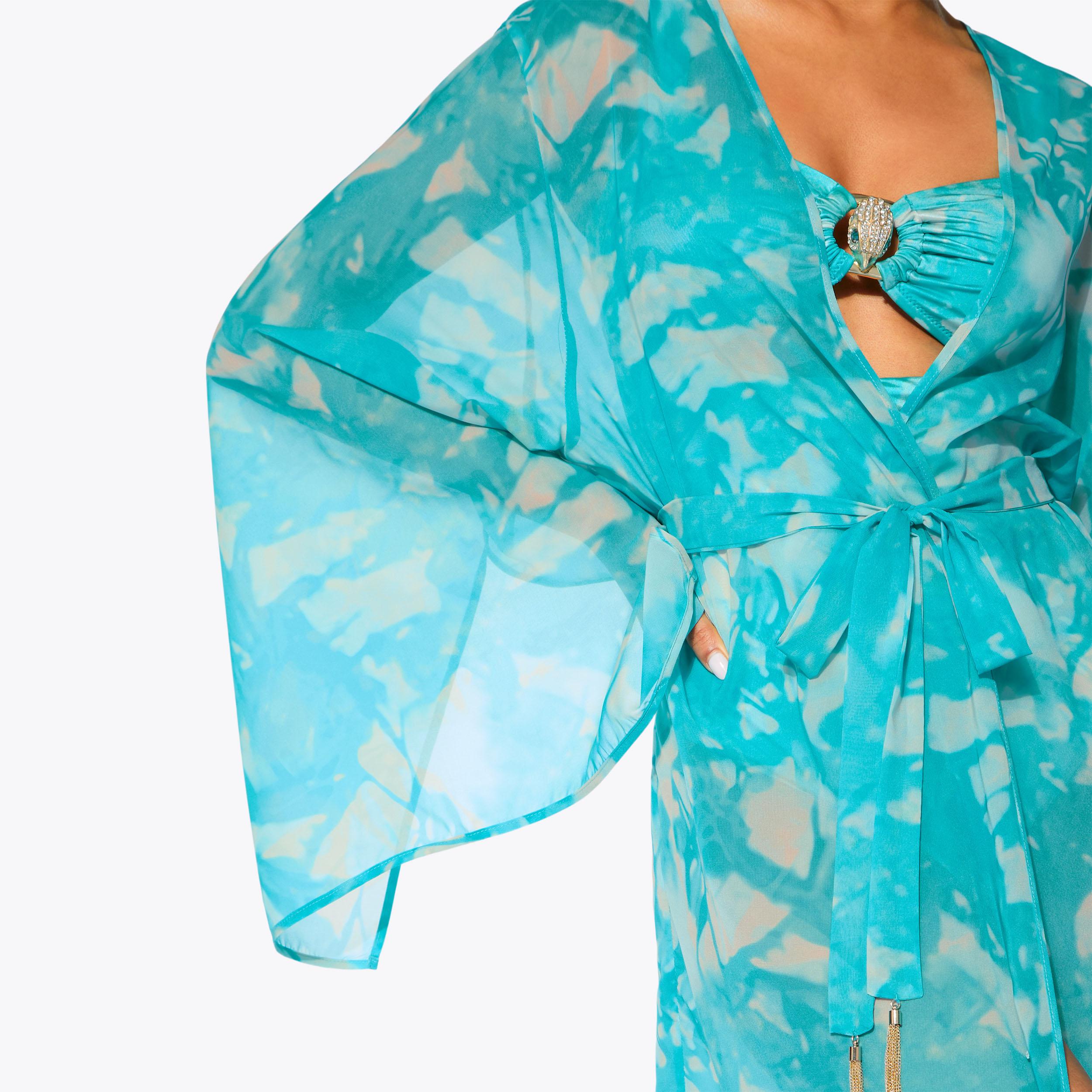 RESORT ROBE Blue Printed Resort Robe by KURT GEIGER LONDON