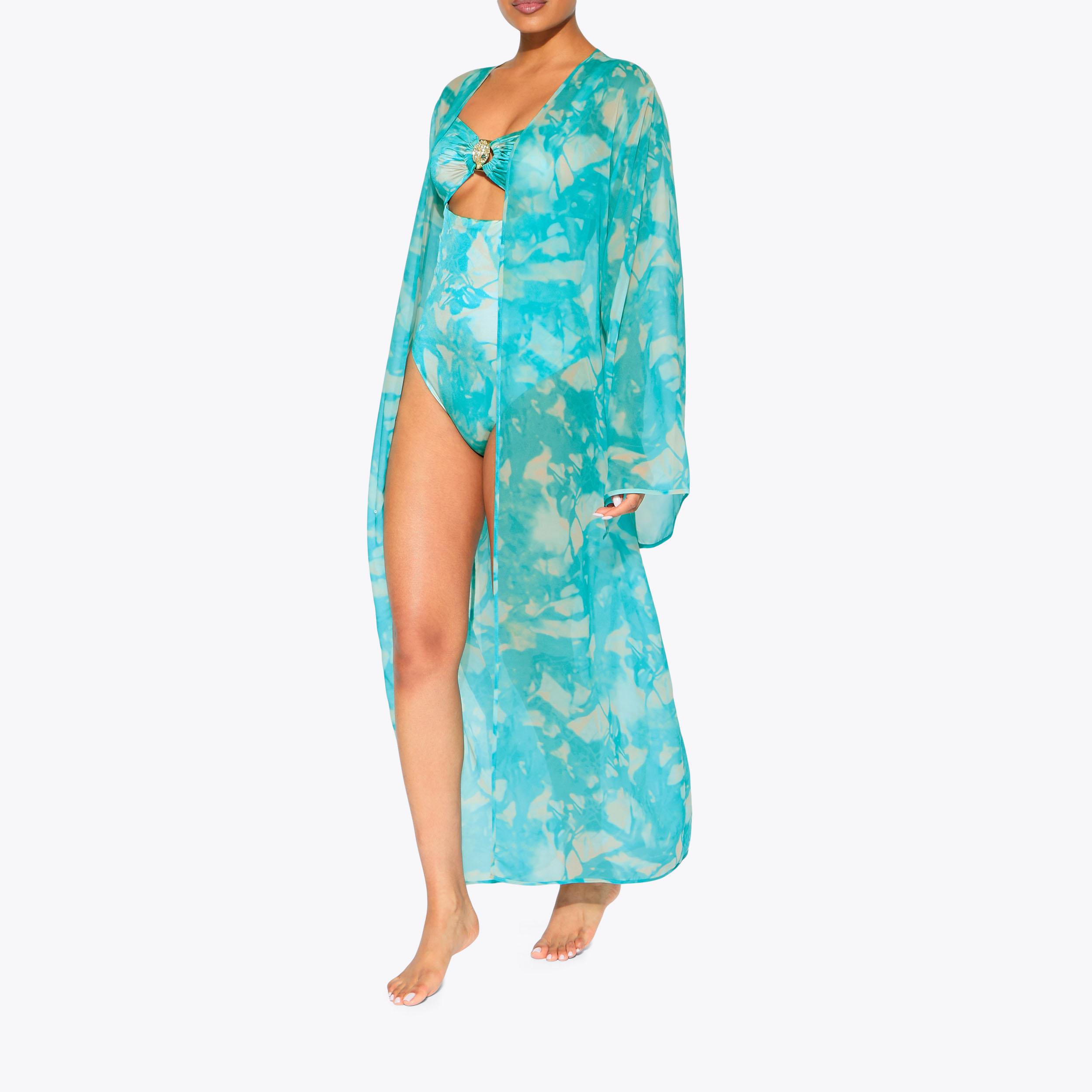 RESORT ROBE Blue Printed Resort Robe by KURT GEIGER LONDON