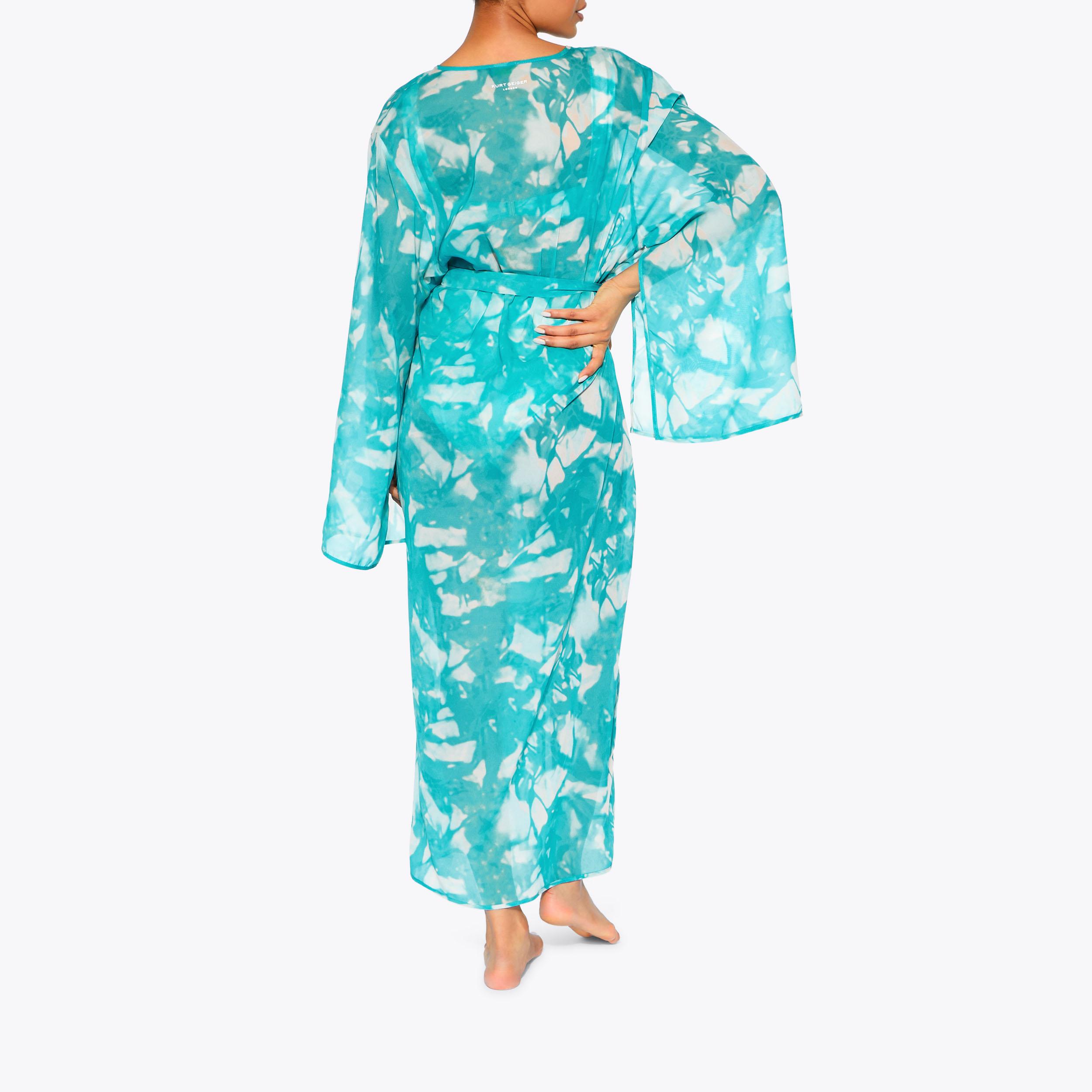 RESORT ROBE Blue Printed Resort Robe by KURT GEIGER LONDON