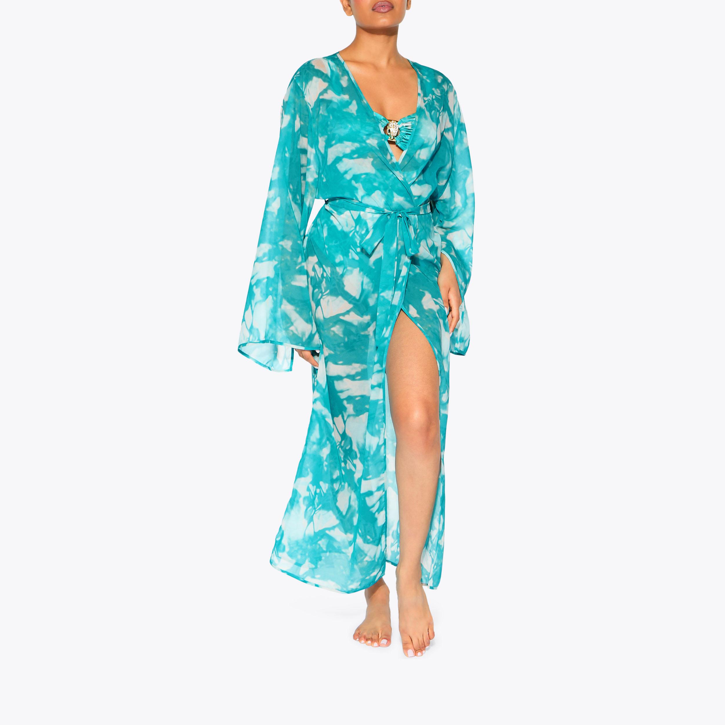 RESORT ROBE Blue Printed Resort Robe by KURT GEIGER LONDON