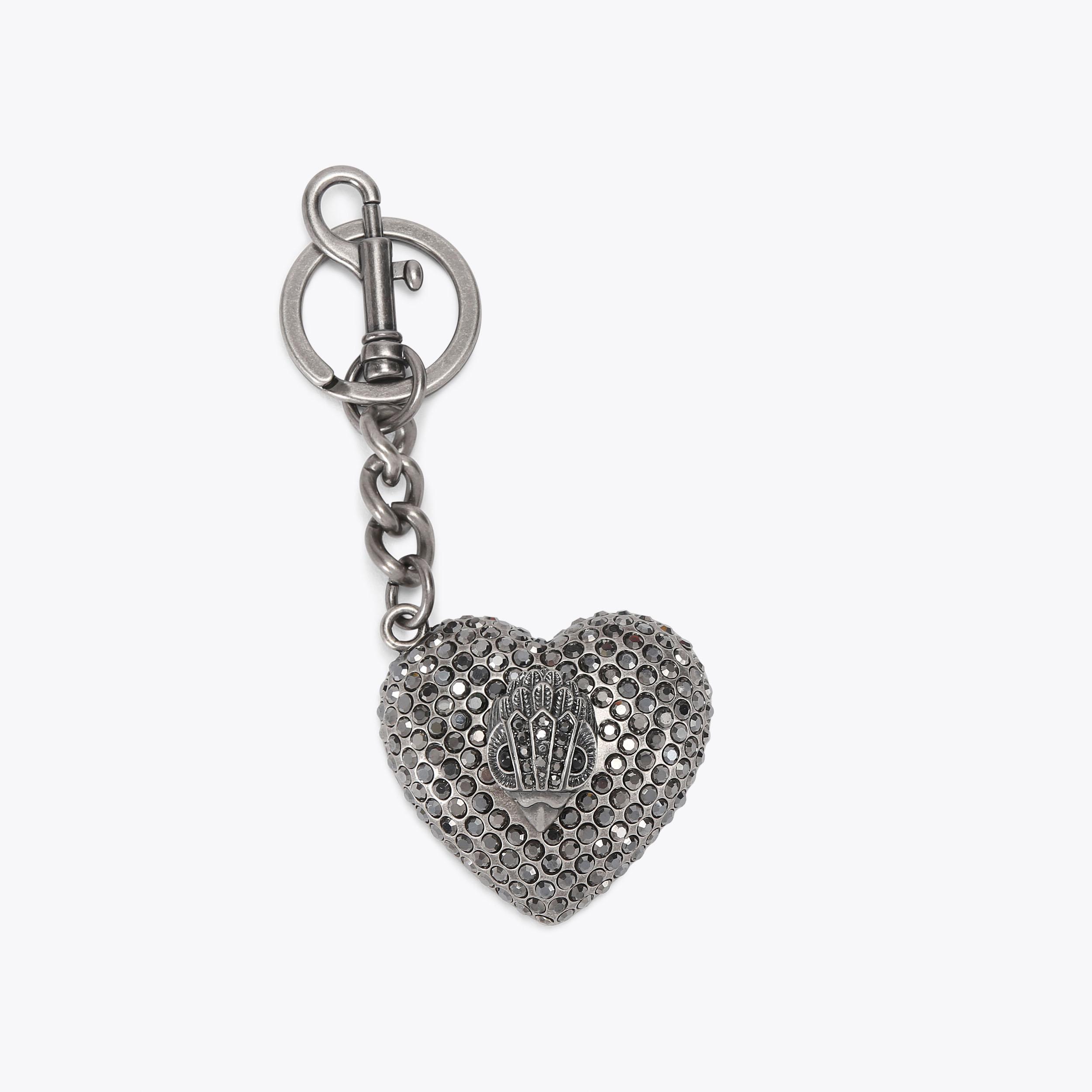 HEART CRYSTAL KEYRING Heart Crystal Keyring by KURT GEIGER HEART CRYSTAL KEYRING Heart Crystal Keyring by KURT GEIGER
