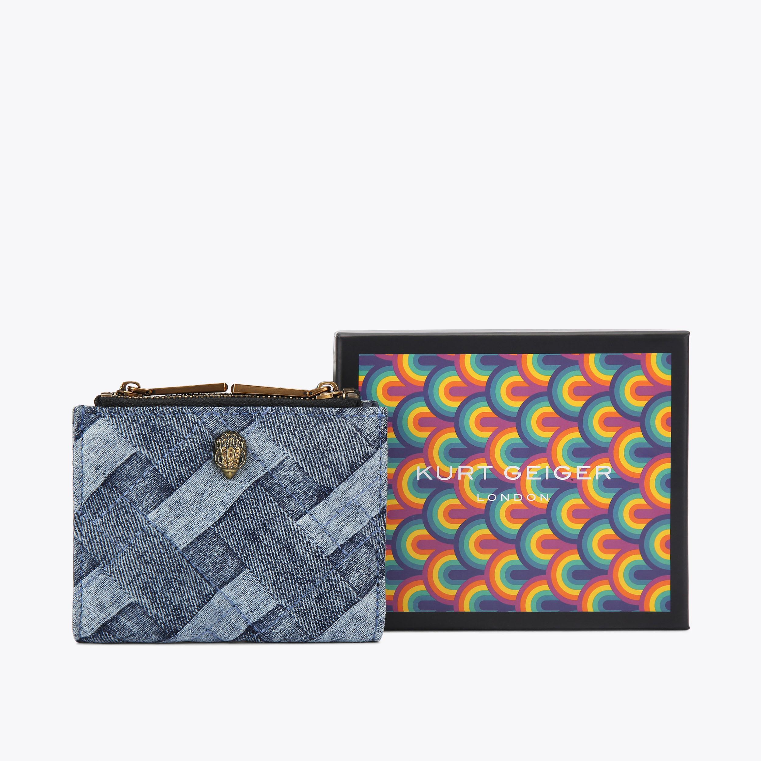 MINI PURSE KENSINGTON Denim Weave Purse by KURT GEIGER LONDON