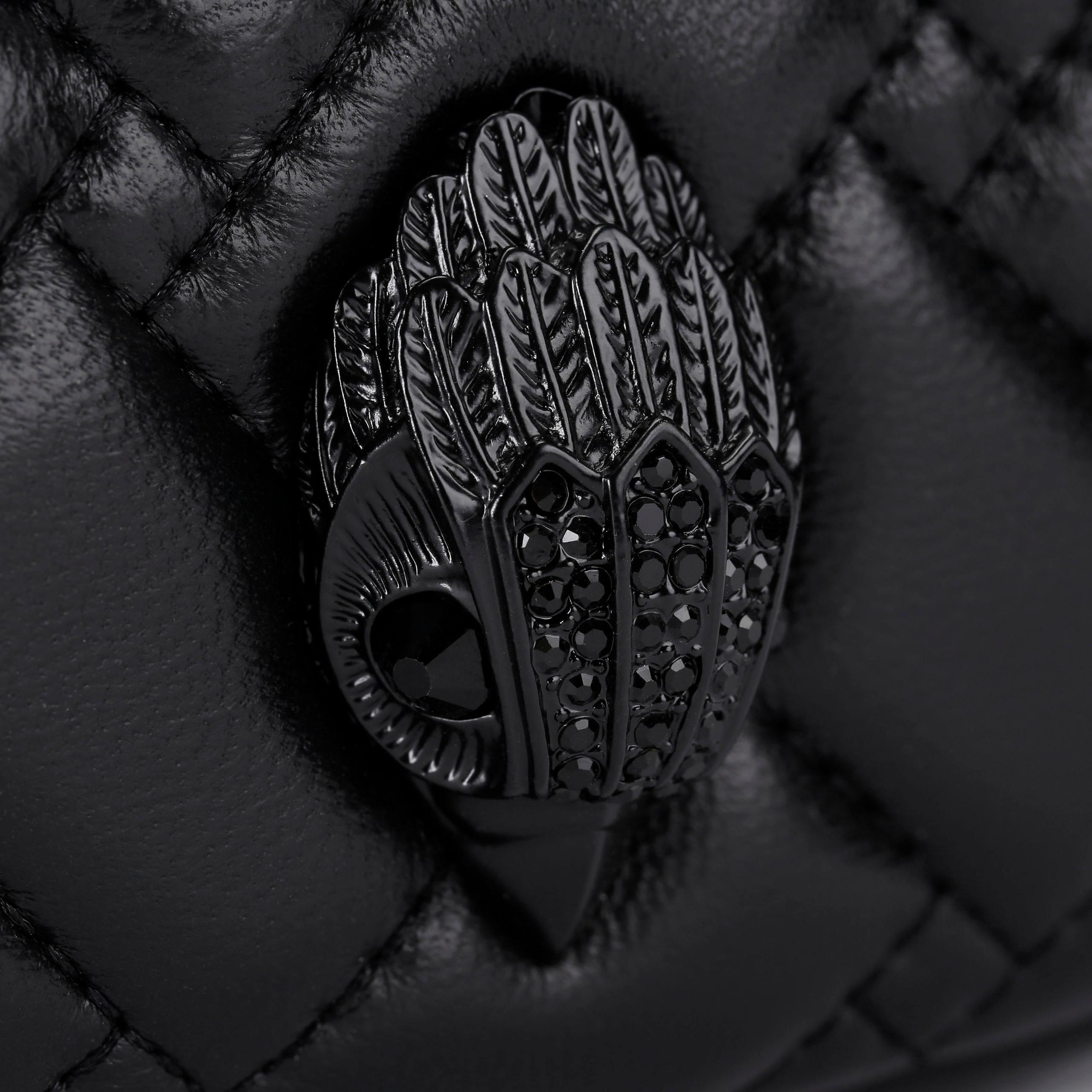 SM OCTAVIA MOONBAG DR Black Clutch Octavia Purse by KURT GEIGER LONDON