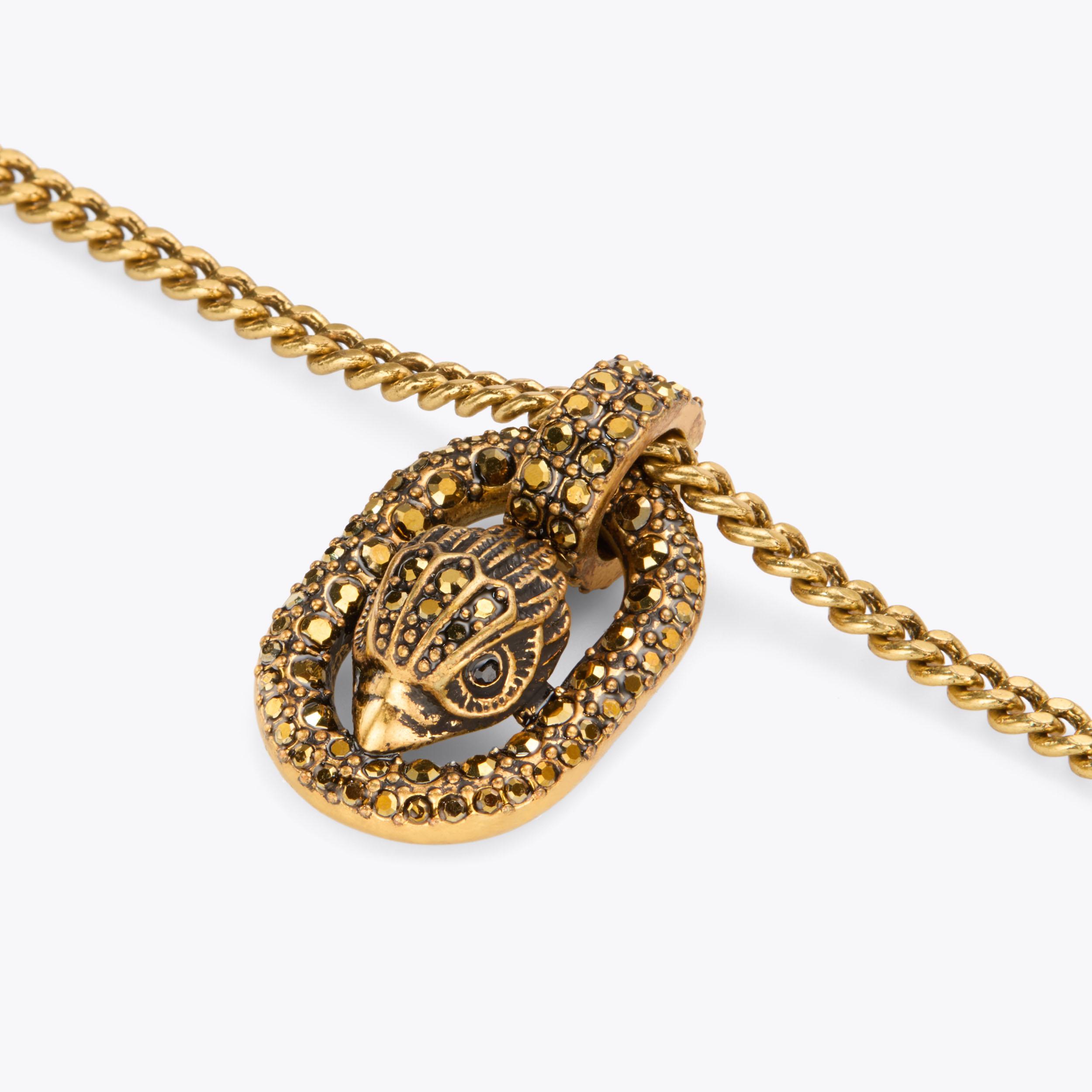 CHELSEA NECKLACE Brass Eagle Head Necklace by KURT GEIGER LONDON