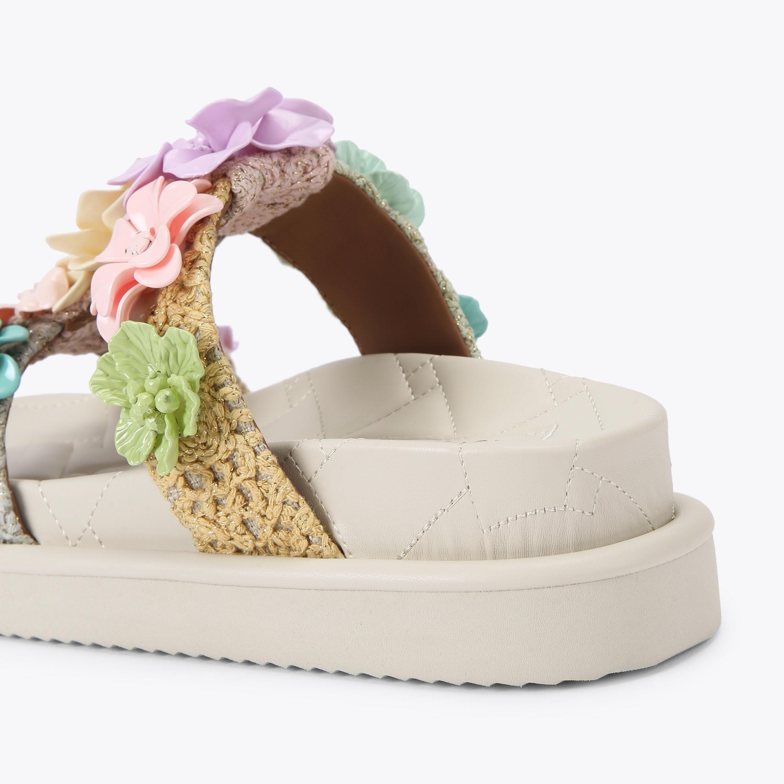 ORSON FLOWER Floral Strap Sandal by KURT GEIGER LONDON