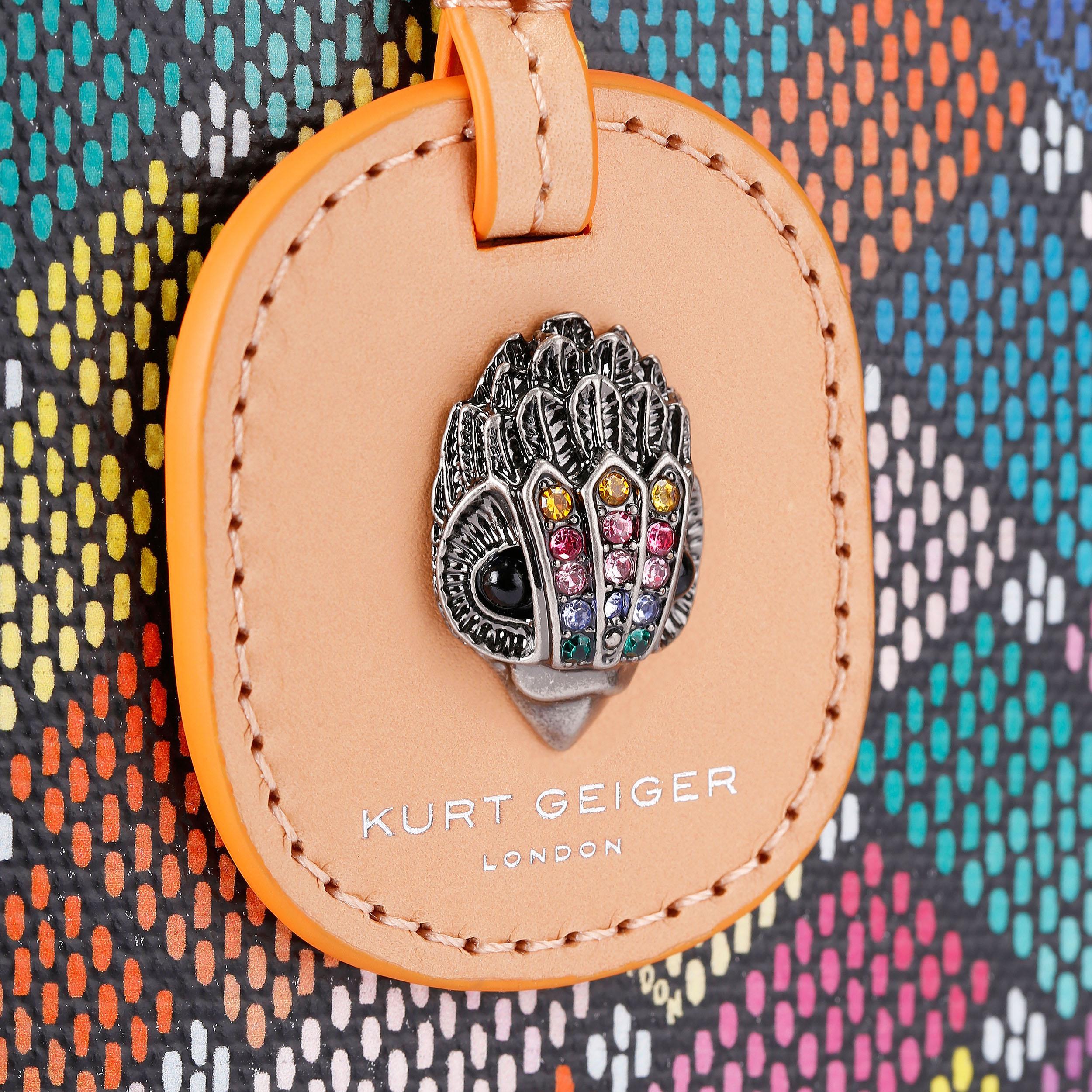 CAMDEN SHOPPER BAG Rainbow Monogram Shopper Bag by KURT GEIGER LONDON