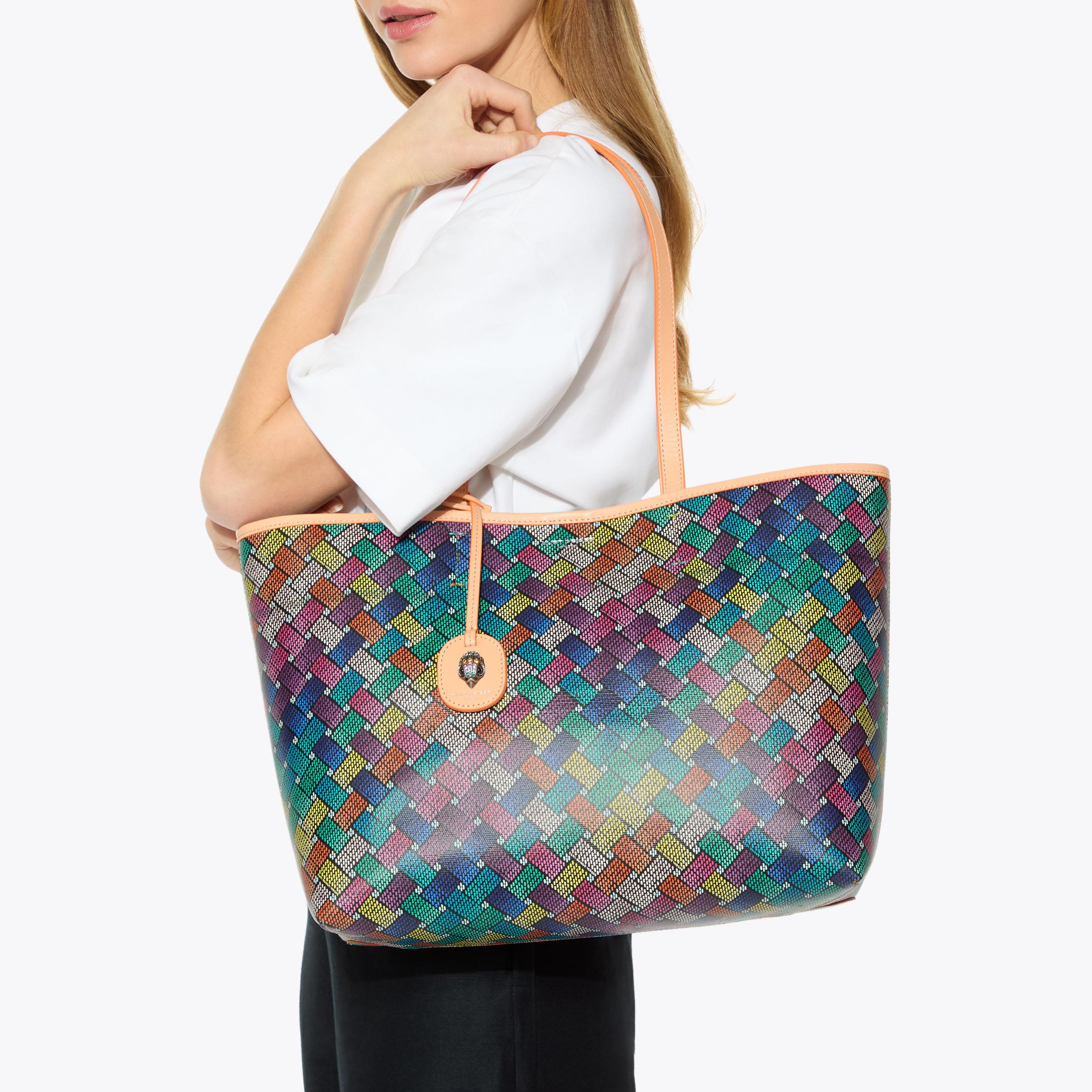 CAMDEN SHOPPER BAG Rainbow Monogram Shopper Bag by KURT GEIGER LONDON