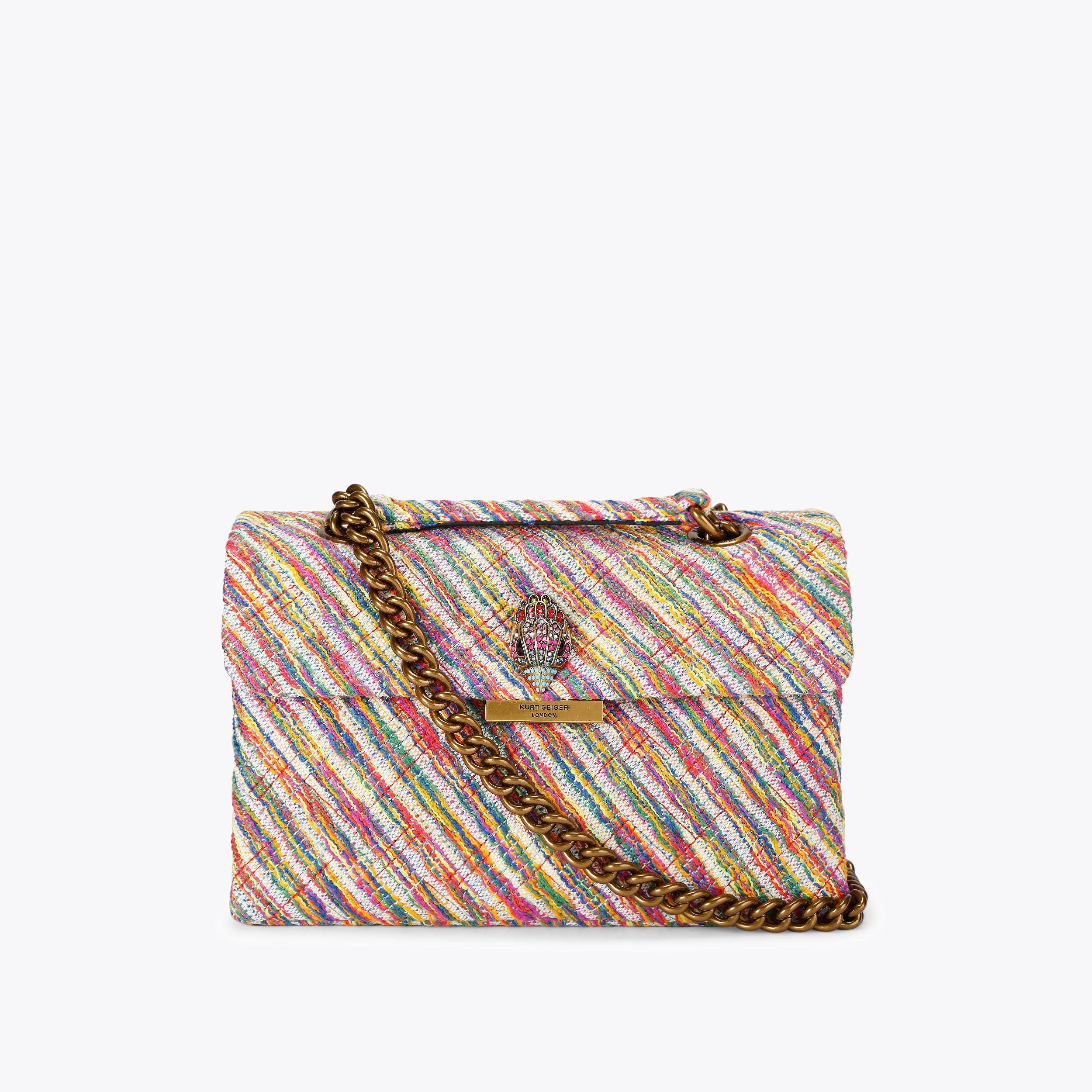 KENSINGTON BAG Woven Fabric Shoulder Purse by KURT GEIGER LONDON