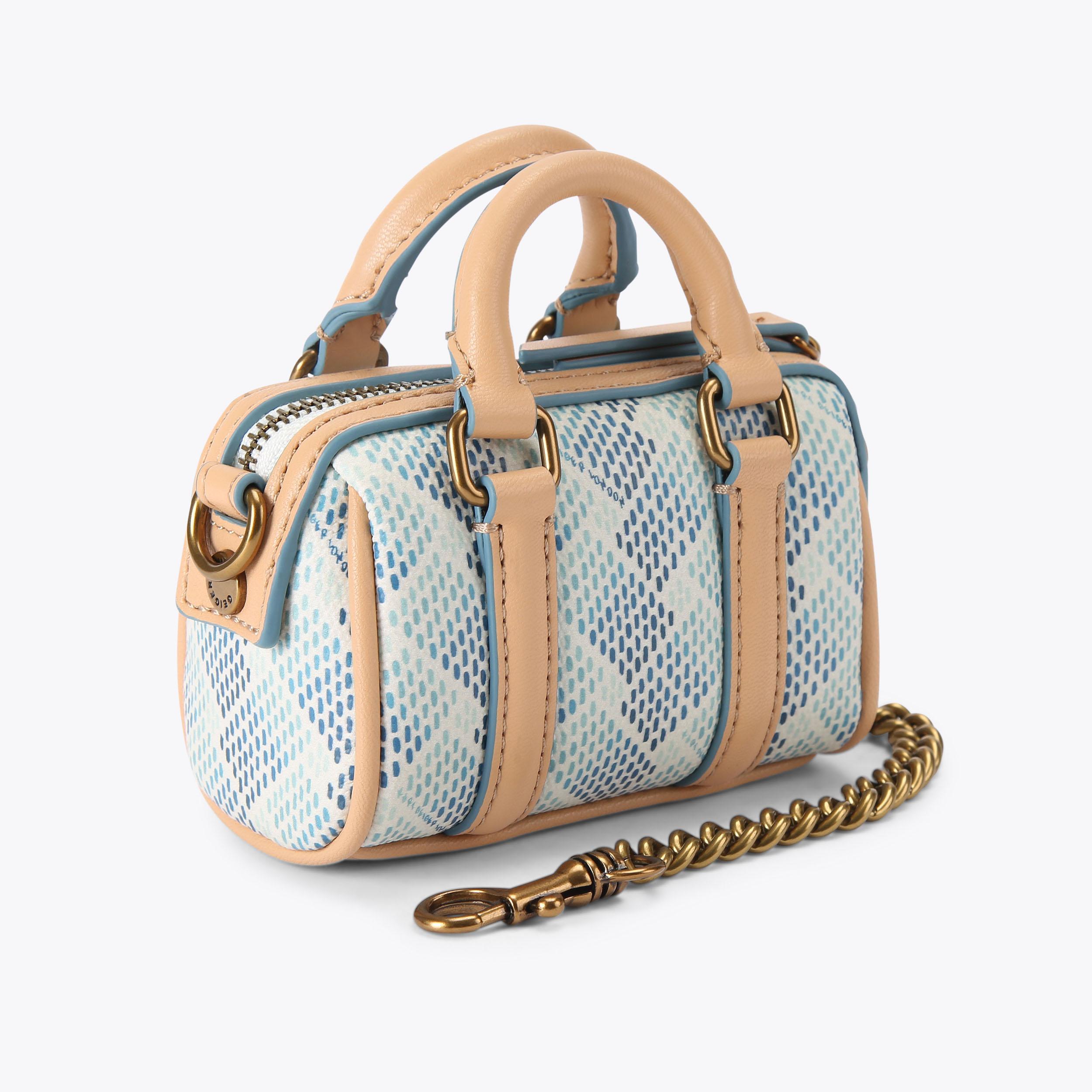 CAMDEN BOSTON CHARM Blue Monogram Bag Charm by KURT GEIGER LONDON