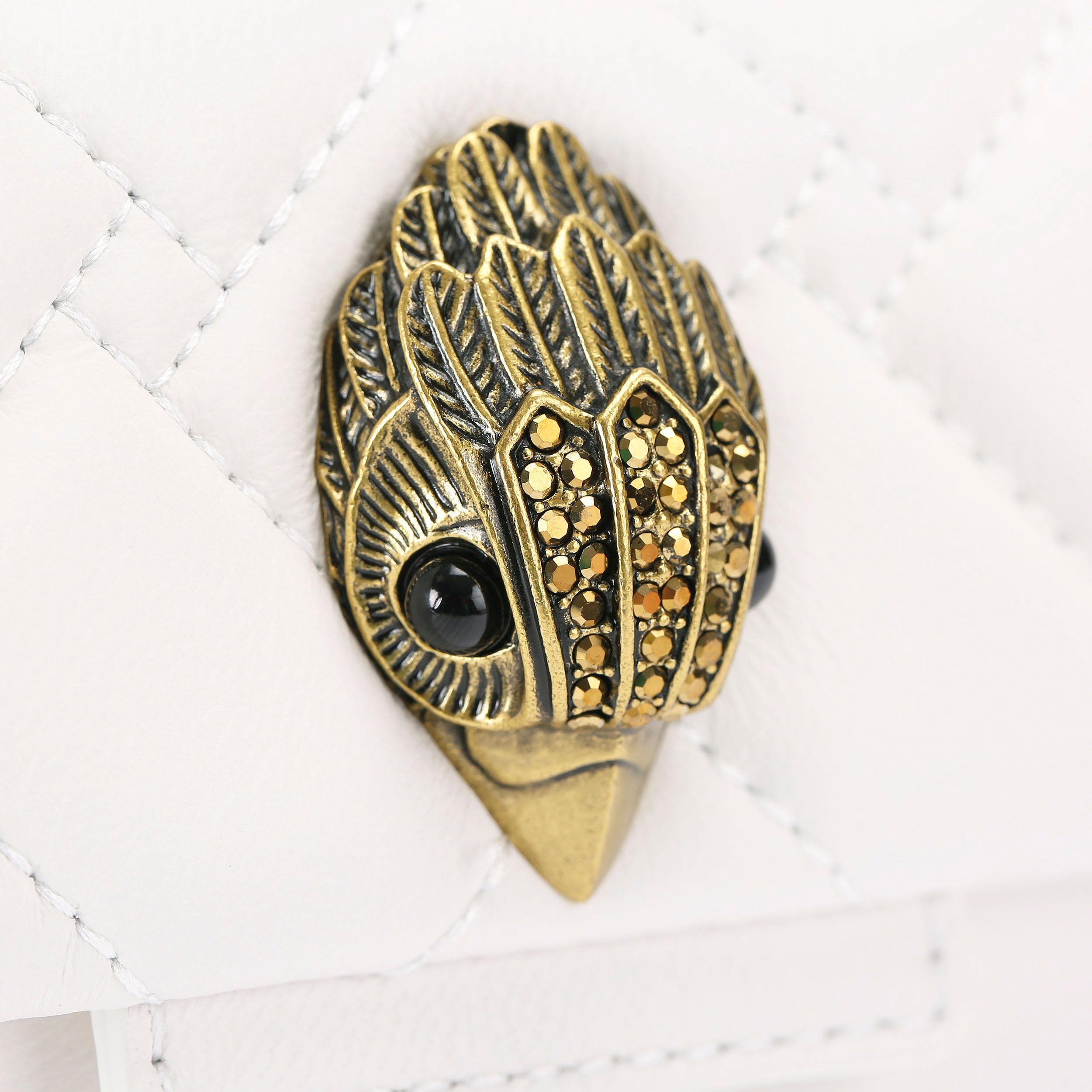 LEATHER MINI KENSINGTON White Leather Mini Purse by KURT GEIGER LONDON