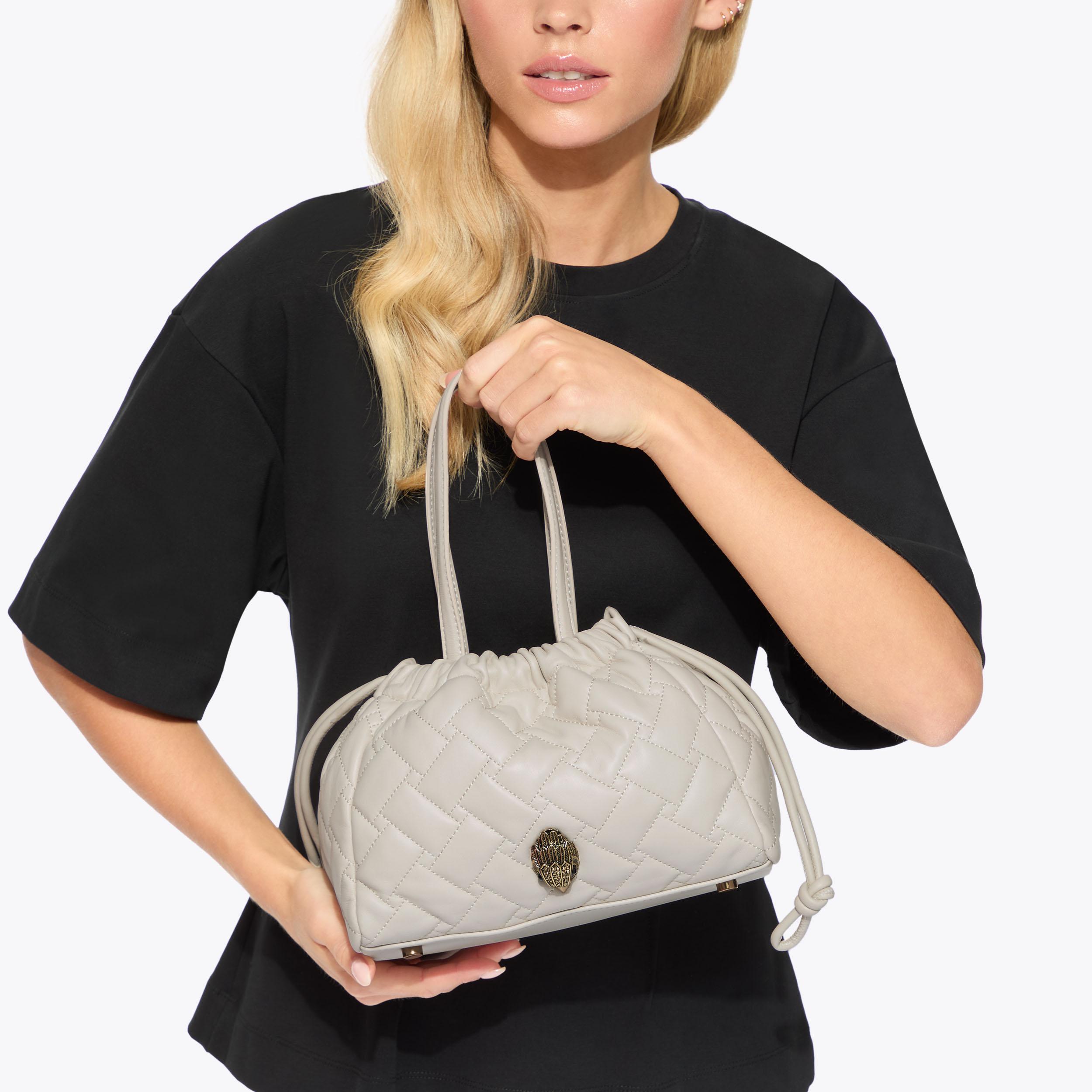 SM KENSINGTON STRING TOTE Bone Leather String Tote Purse by KURT GEIGER ...