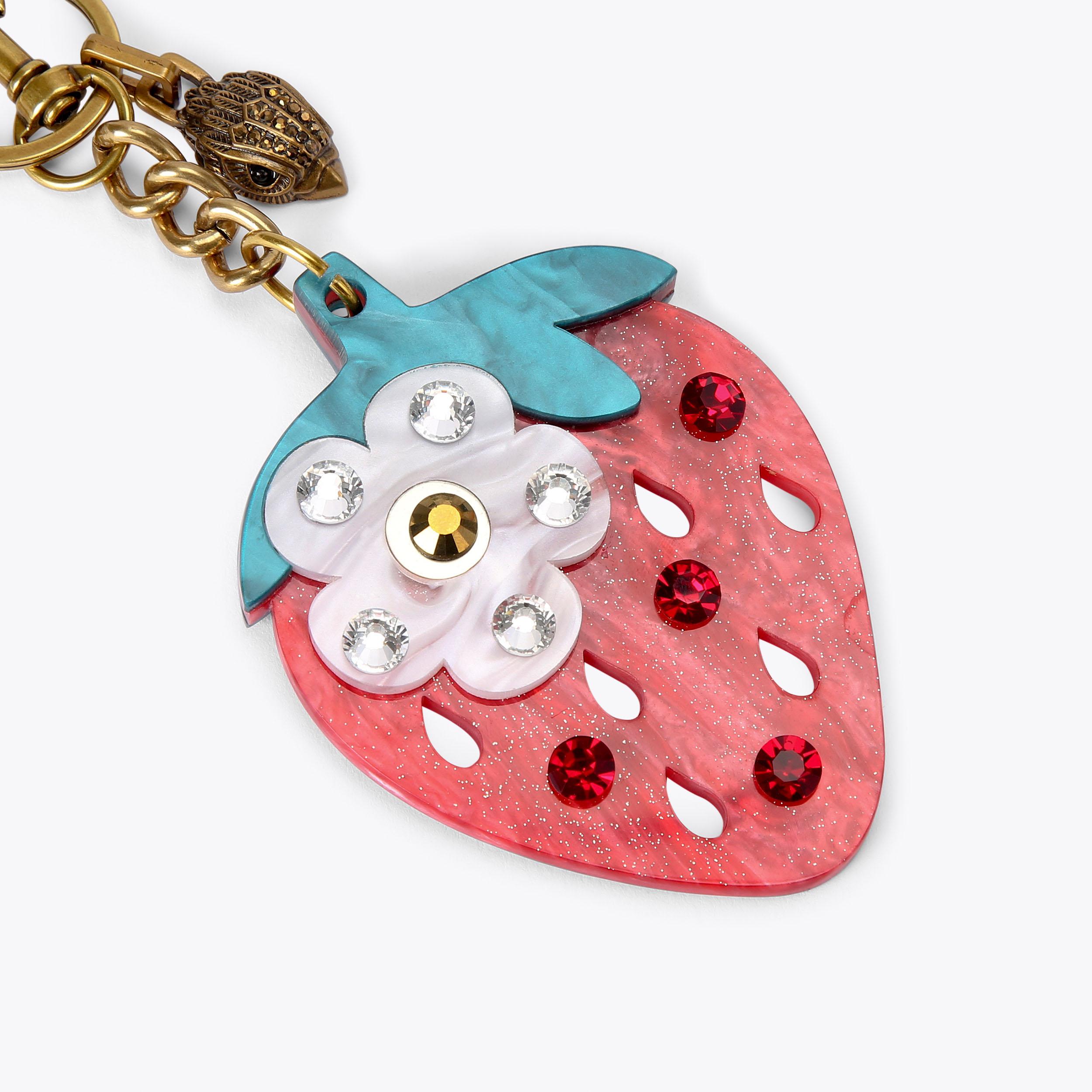 STRAWBERRY KEYRING Strawberry Keyring Chain by KURT GEIGER LONDON