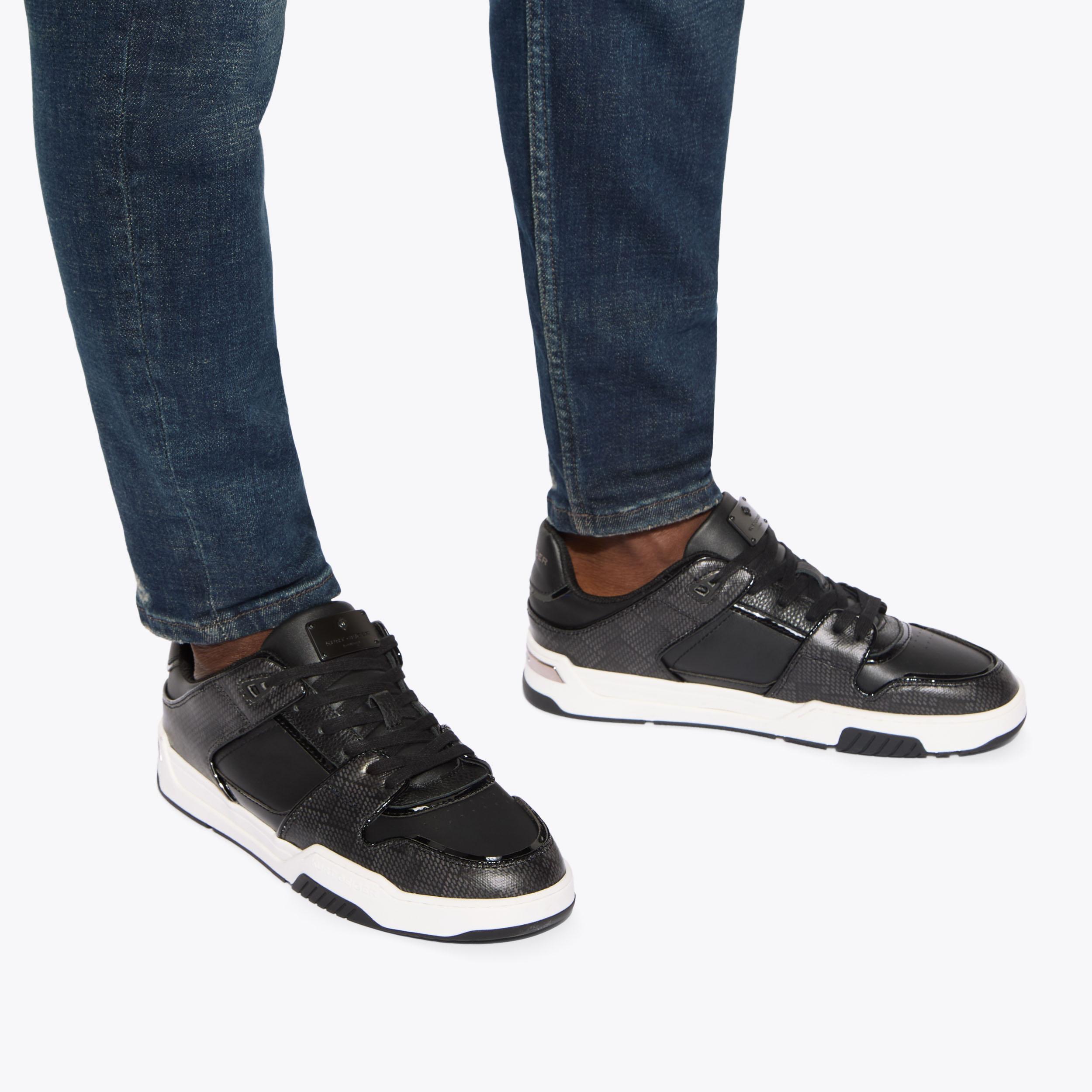 REGAN PLAQUE Silver Branded Sneaker by KURT GEIGER LONDON