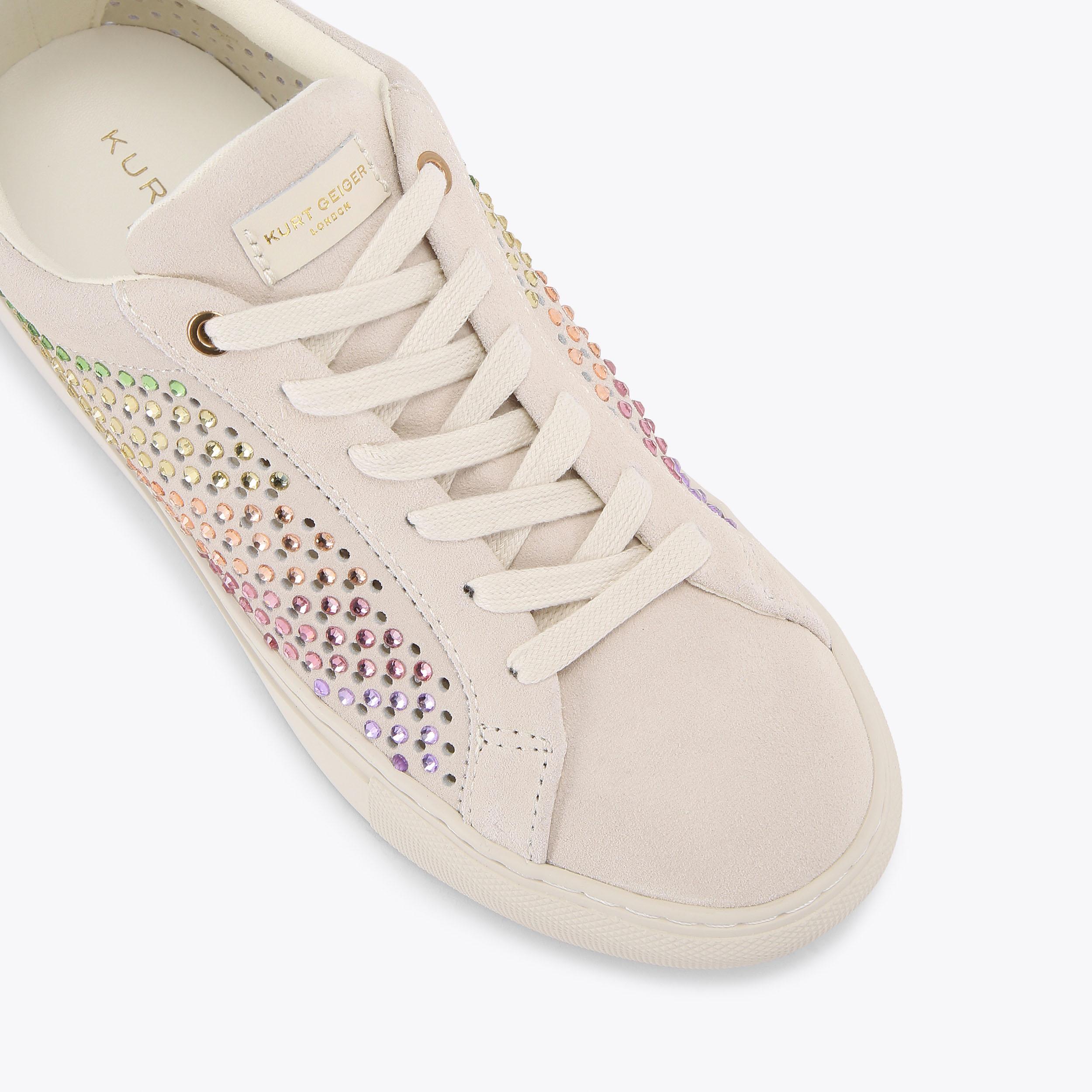 LANE CRYSTAL Rainbow Crystal Sneaker by KURT GEIGER LONDON