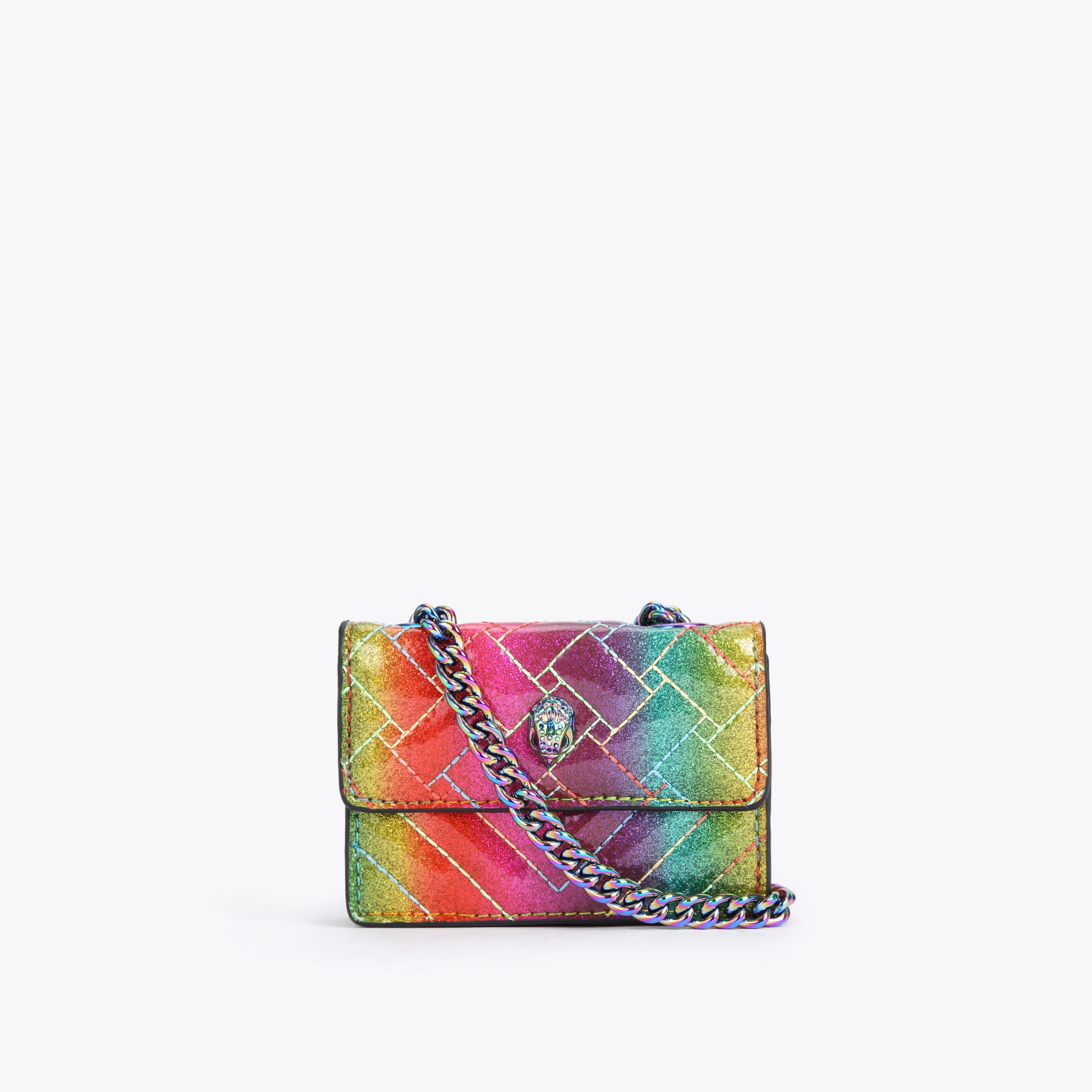 MICRO KENSINGTON Multi Colored Patent Micro Leather Quilted Kensington ...