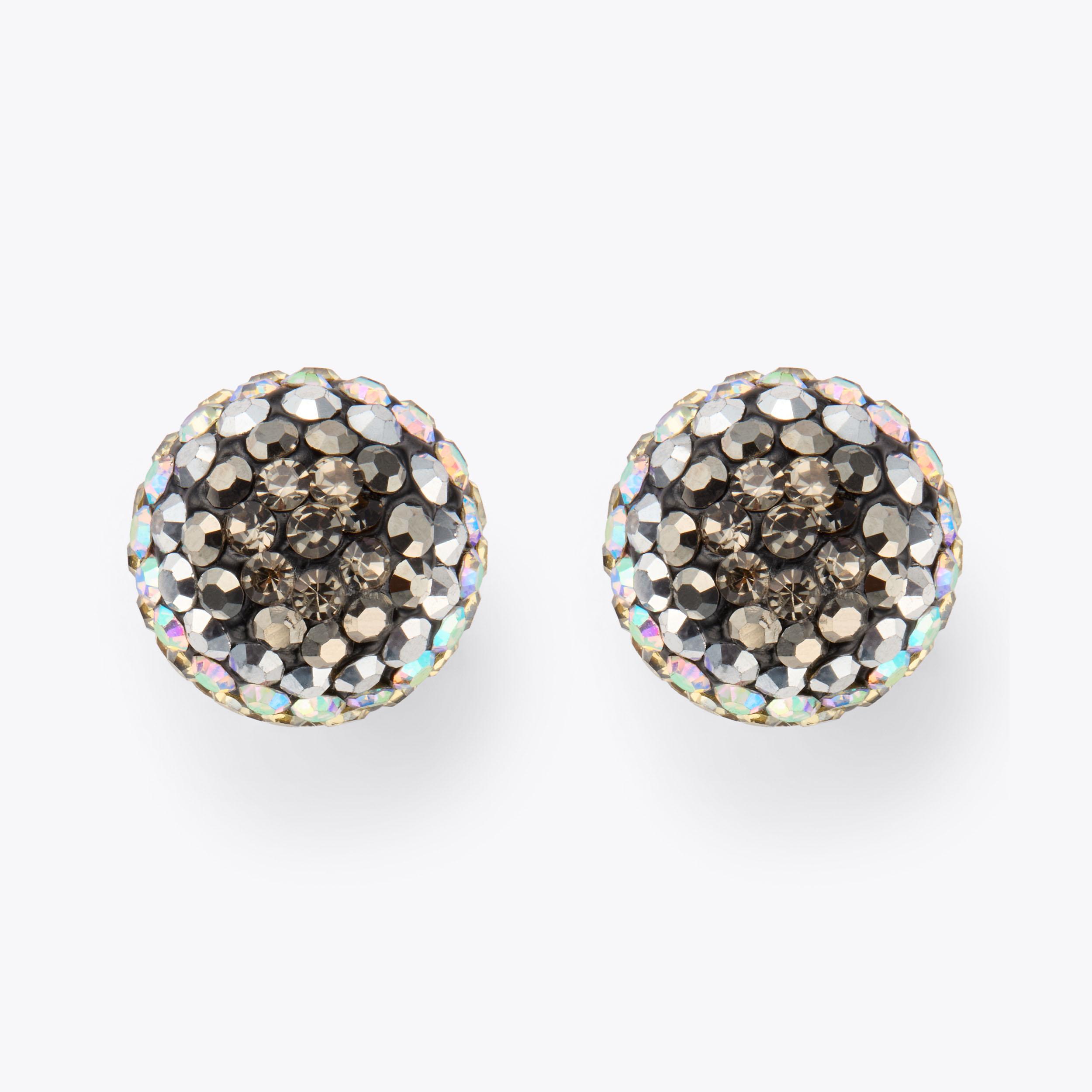 PAVE BUBBLE STUDS Crystal Embellished Bubble Stud Earrings by KURT GEIGER LONDON