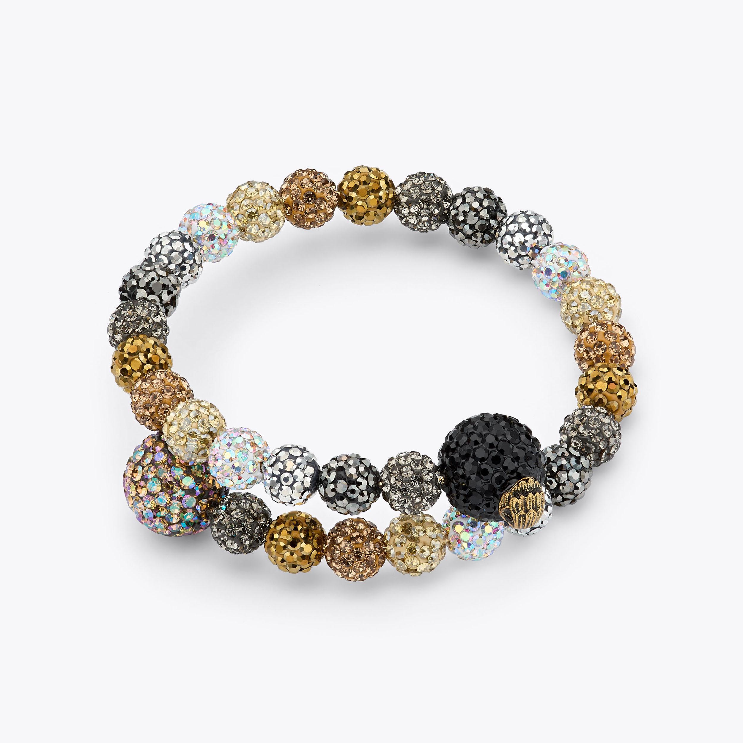 PAVE BUBBLE BRACELET Neutral Crystal Bubble Bracelet by KURT GEIGER LONDON