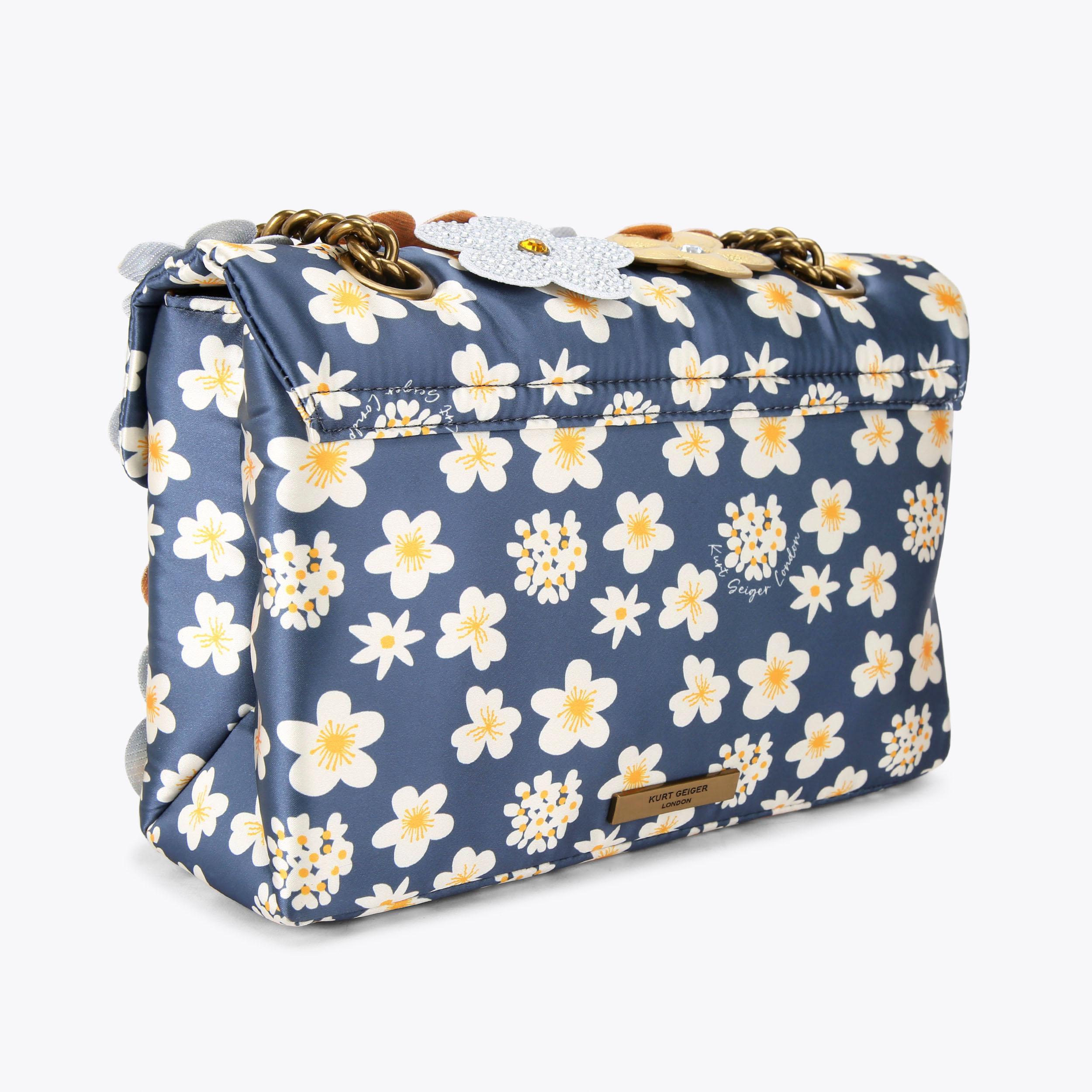 KENSINGTON DAISY BAG Gold White Daisy Shoulder Bag by KURT GEIGER LONDON