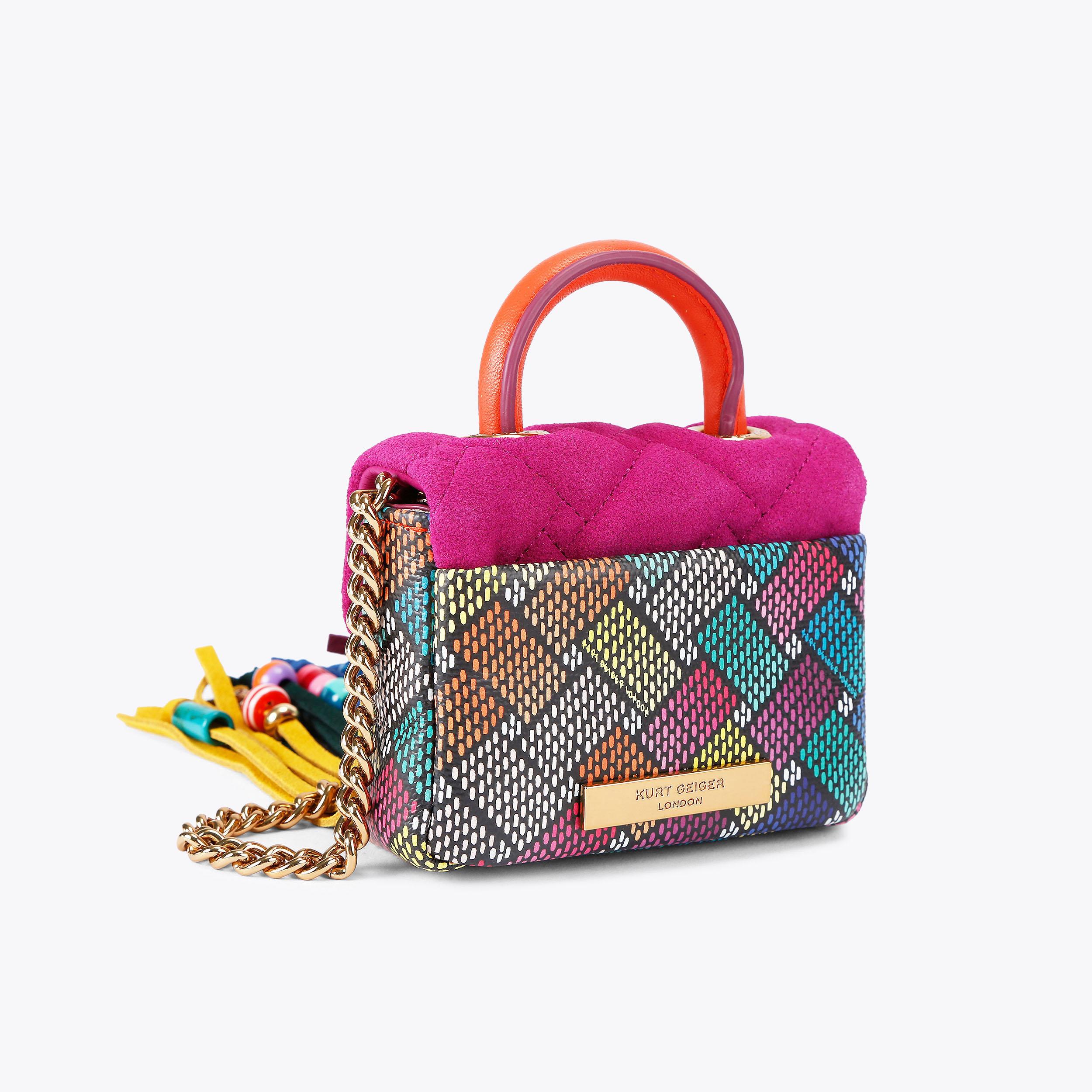 HANDLE MICRO KENSINGTON F Suede Tassel Micro Bag by KURT GEIGER LONDON