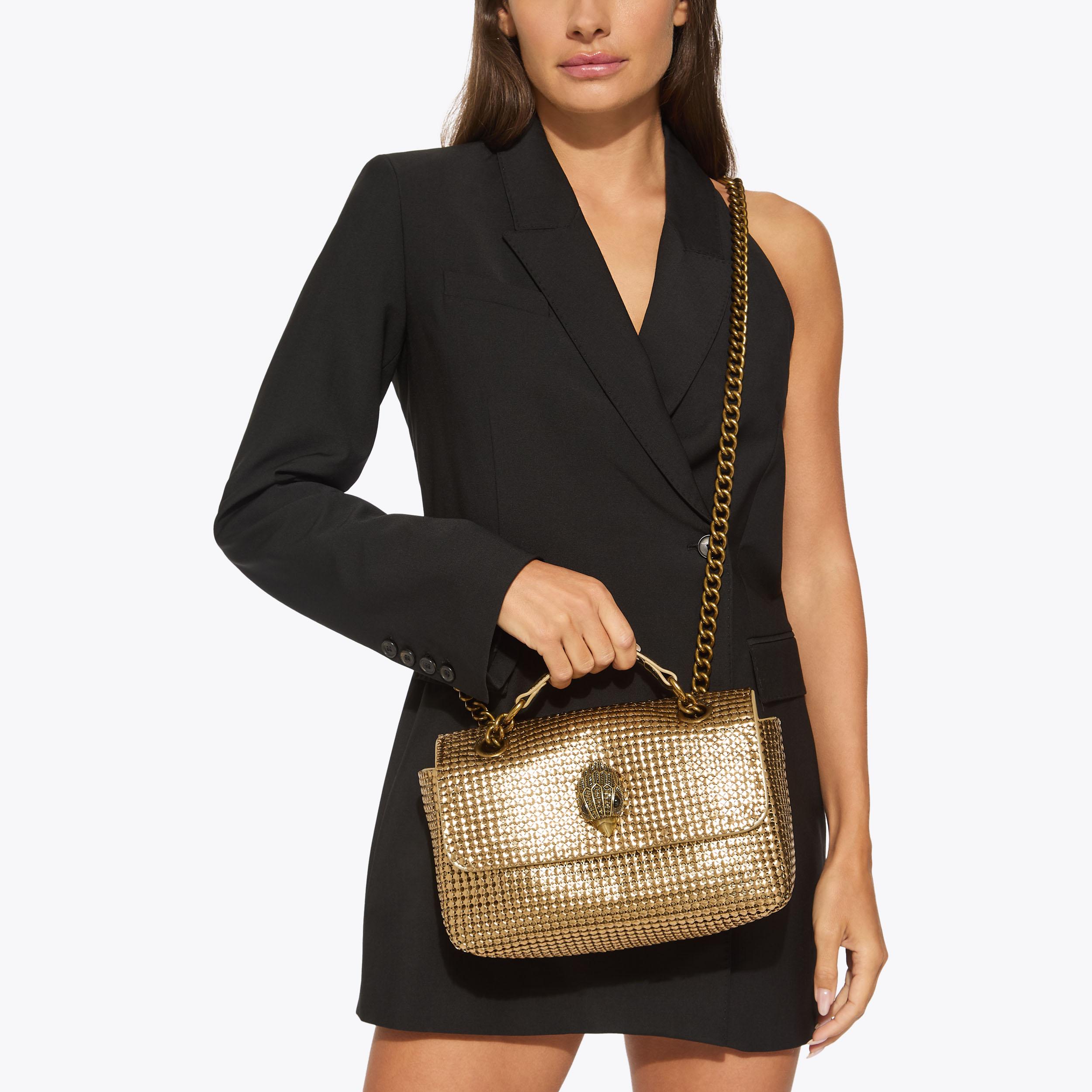 KENSINGTON CHAINMAIL Bronze Chainmail Shoulder Bag by KURT GEIGER LONDON