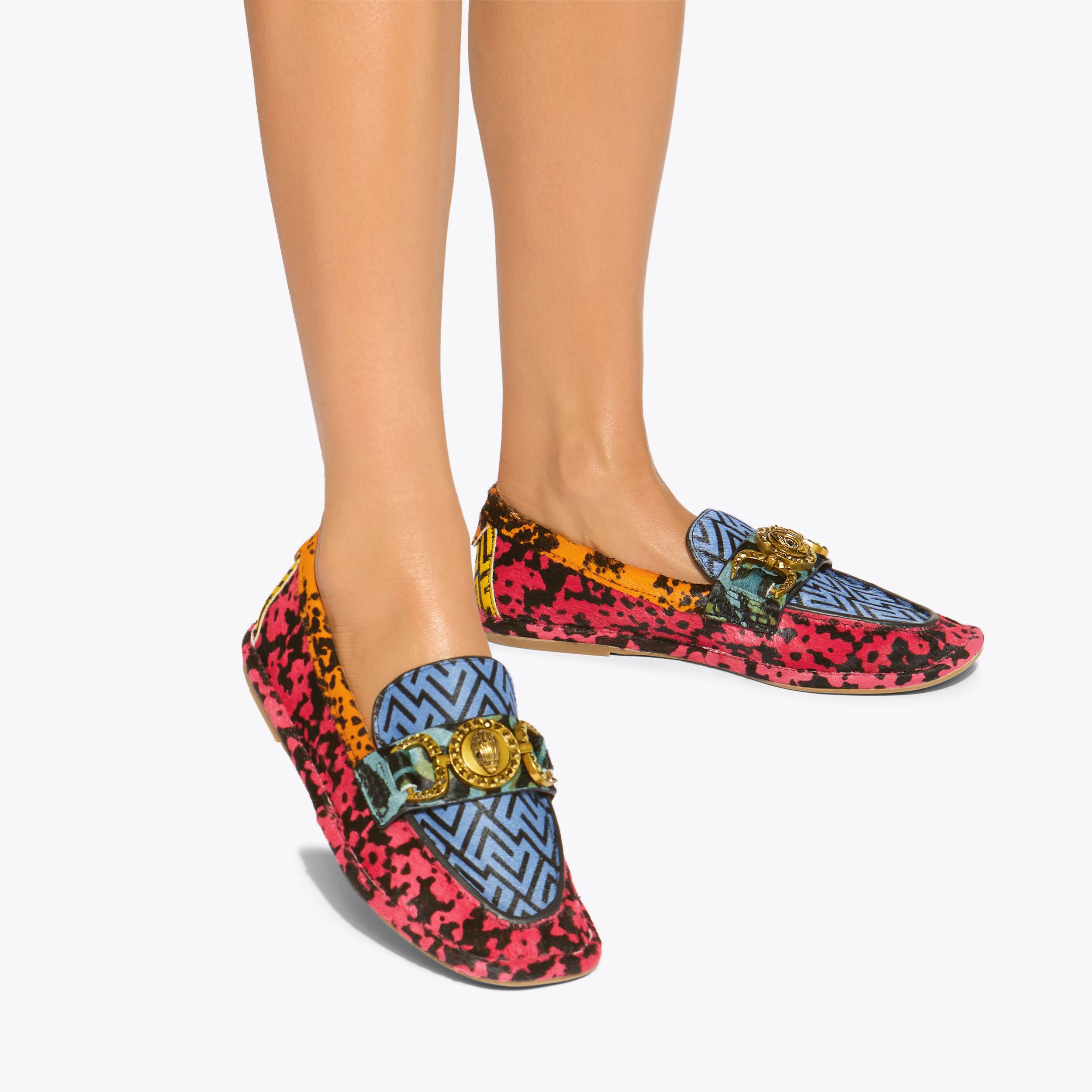 MANSION SOFT LOAFER Panel Calfahir Slip On Loafer by KURT GEIGER LONDON