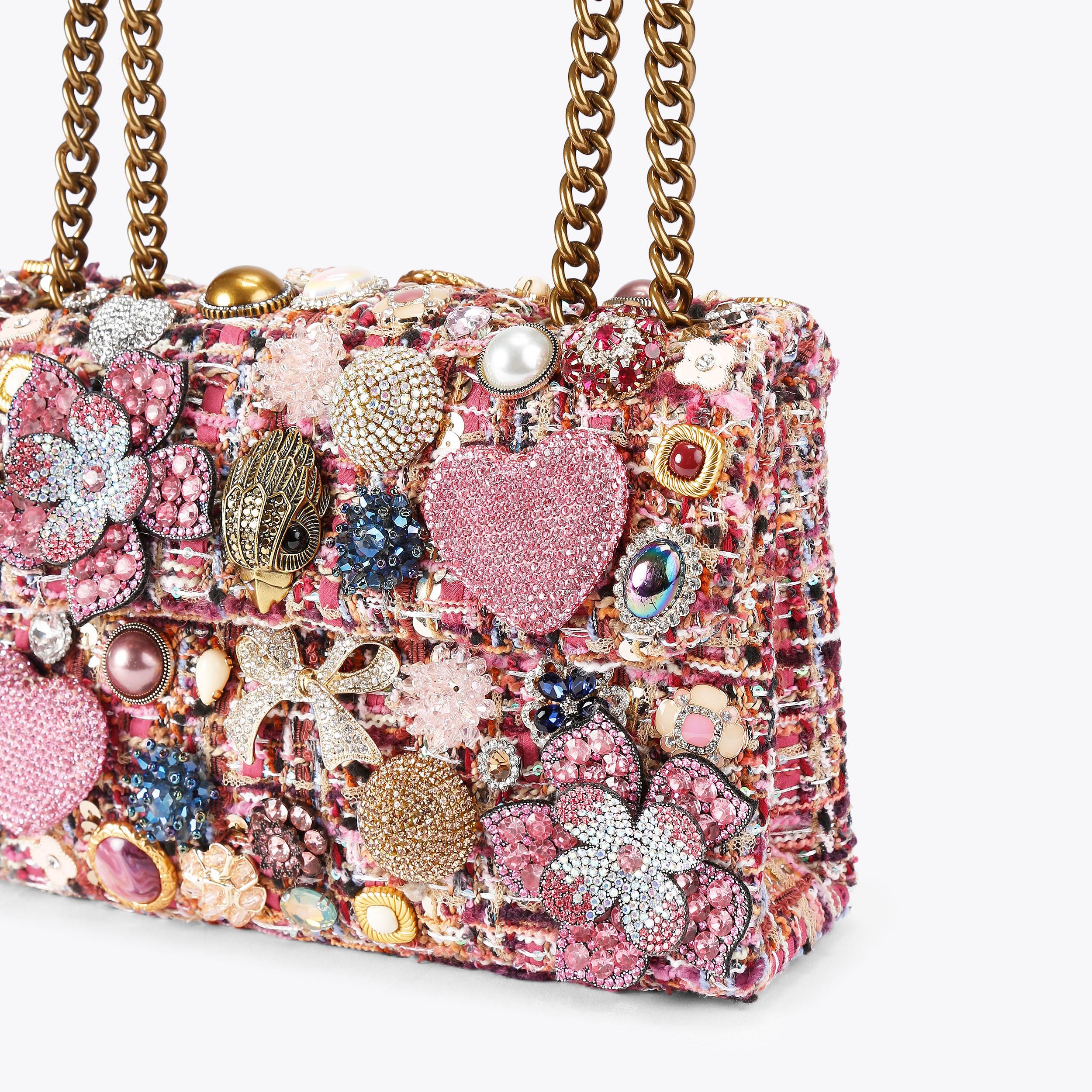 MD KENSINGTON TUTTIFRUTTI Pink Tweed Tutti Frutti Cross Body Bag by ...