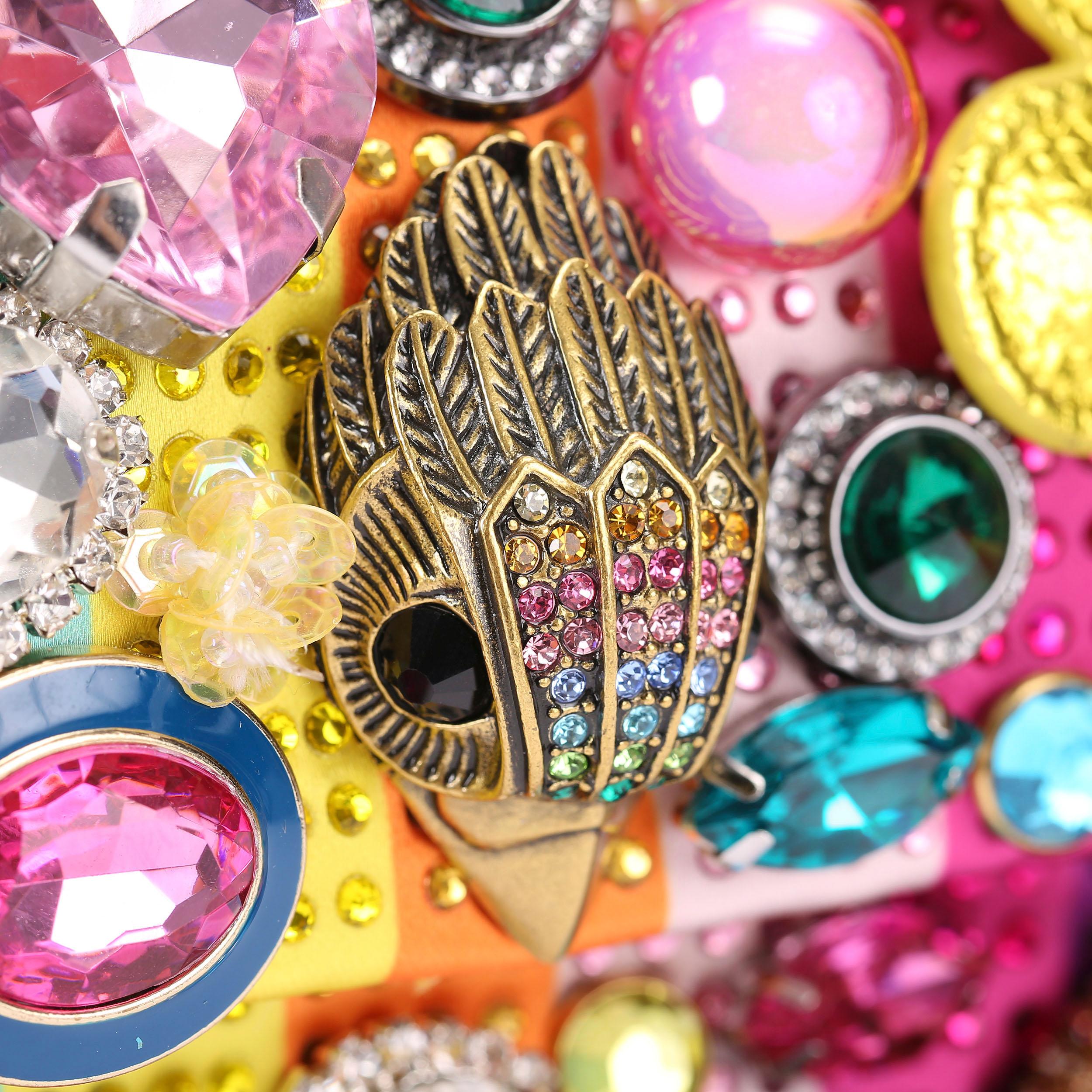 MD KENSINGTON TUTTIFRUTTI Crystal Embellished Shoulder Purse by KURT GEIGER LONDON