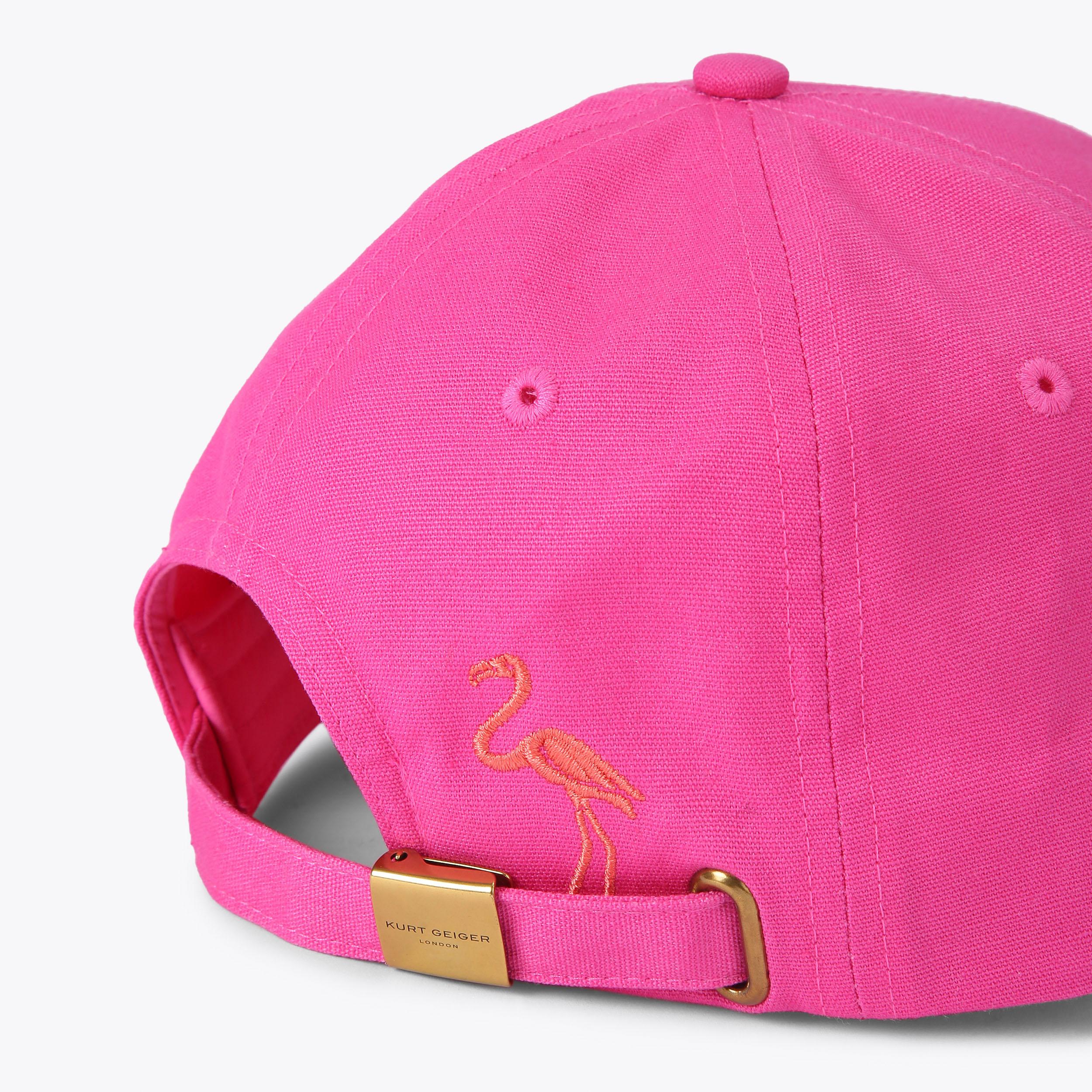 KURTS MOTEL CAP Fuchsia Cotton Branded Cap by KURT GEIGER LONDON