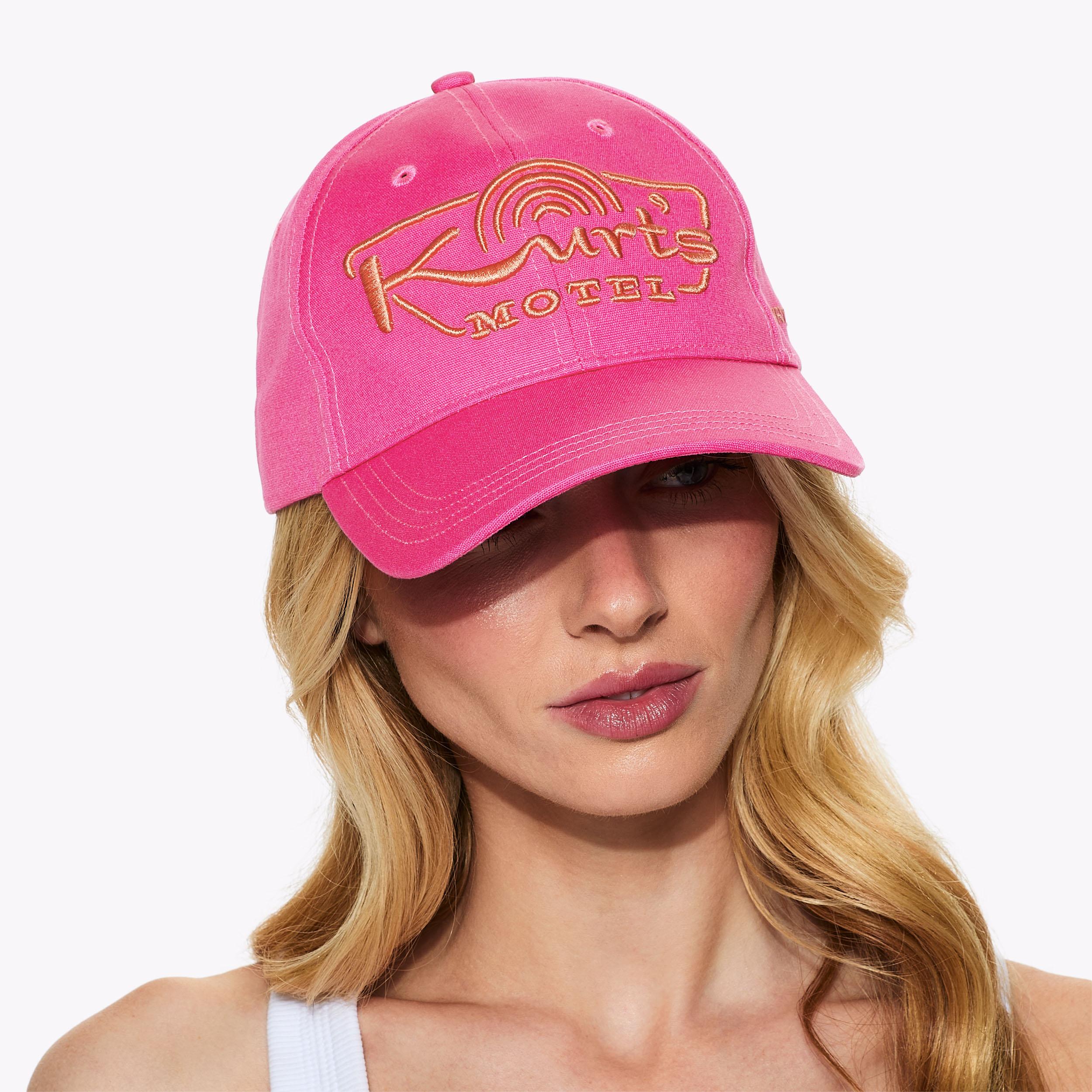 KURTS MOTEL CAP Fuchsia Cotton Branded Cap by KURT GEIGER LONDON