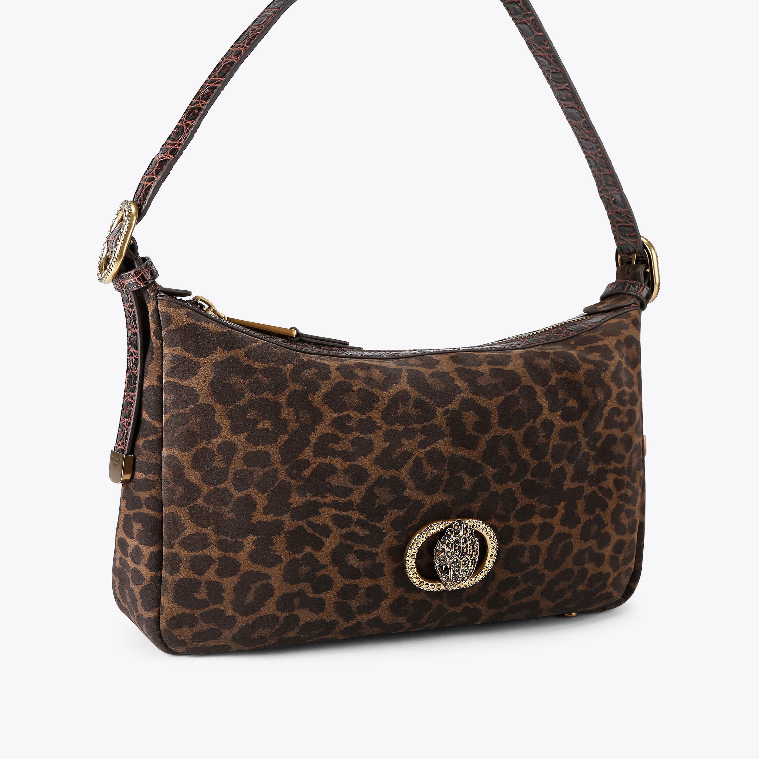 CHELSEA SOFT SHOULDER BAG Leopard Print Shoulder Bag by KURT GEIGER LONDON