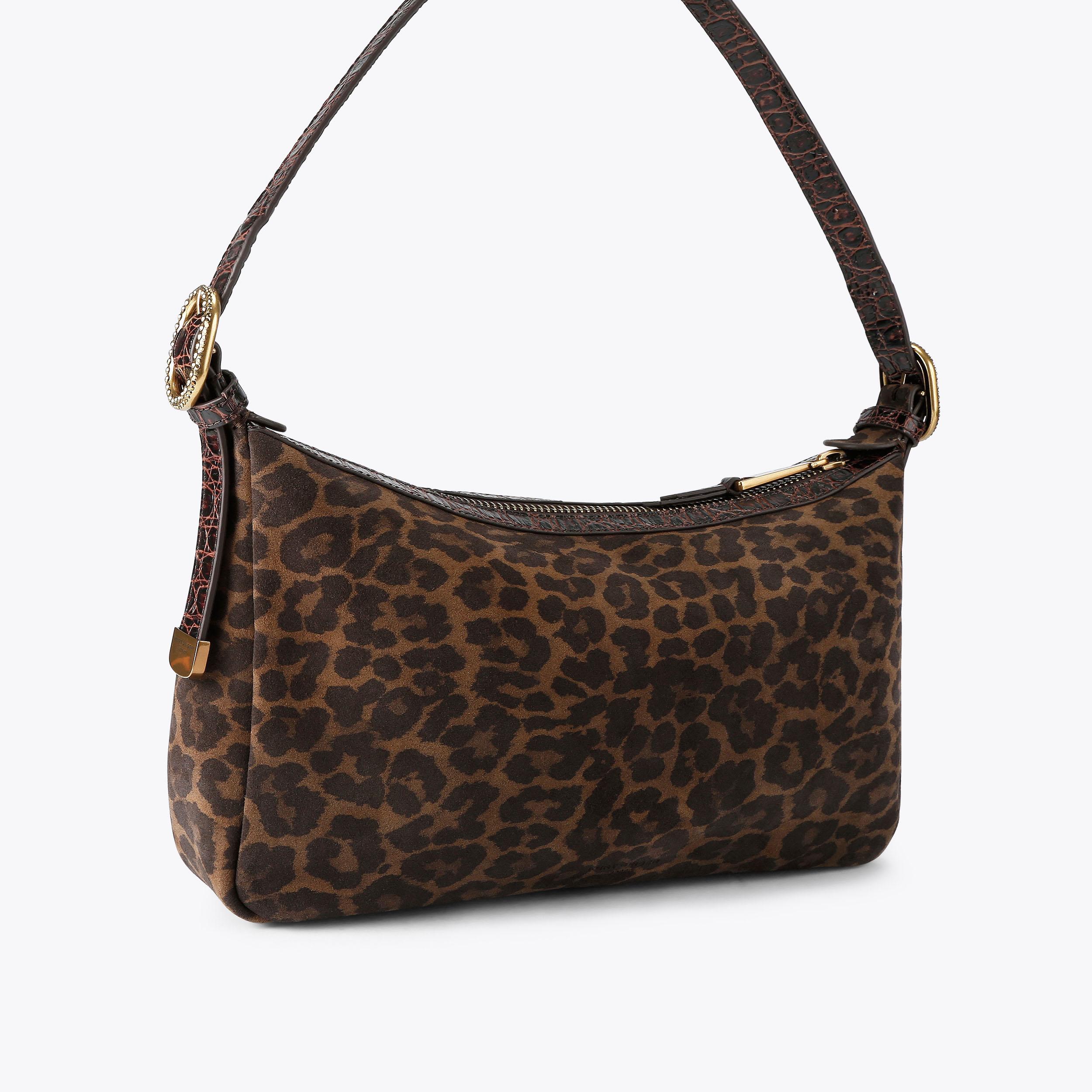 CHELSEA SOFT SHOULDER BAG Leopard Print Shoulder Bag by KURT GEIGER LONDON