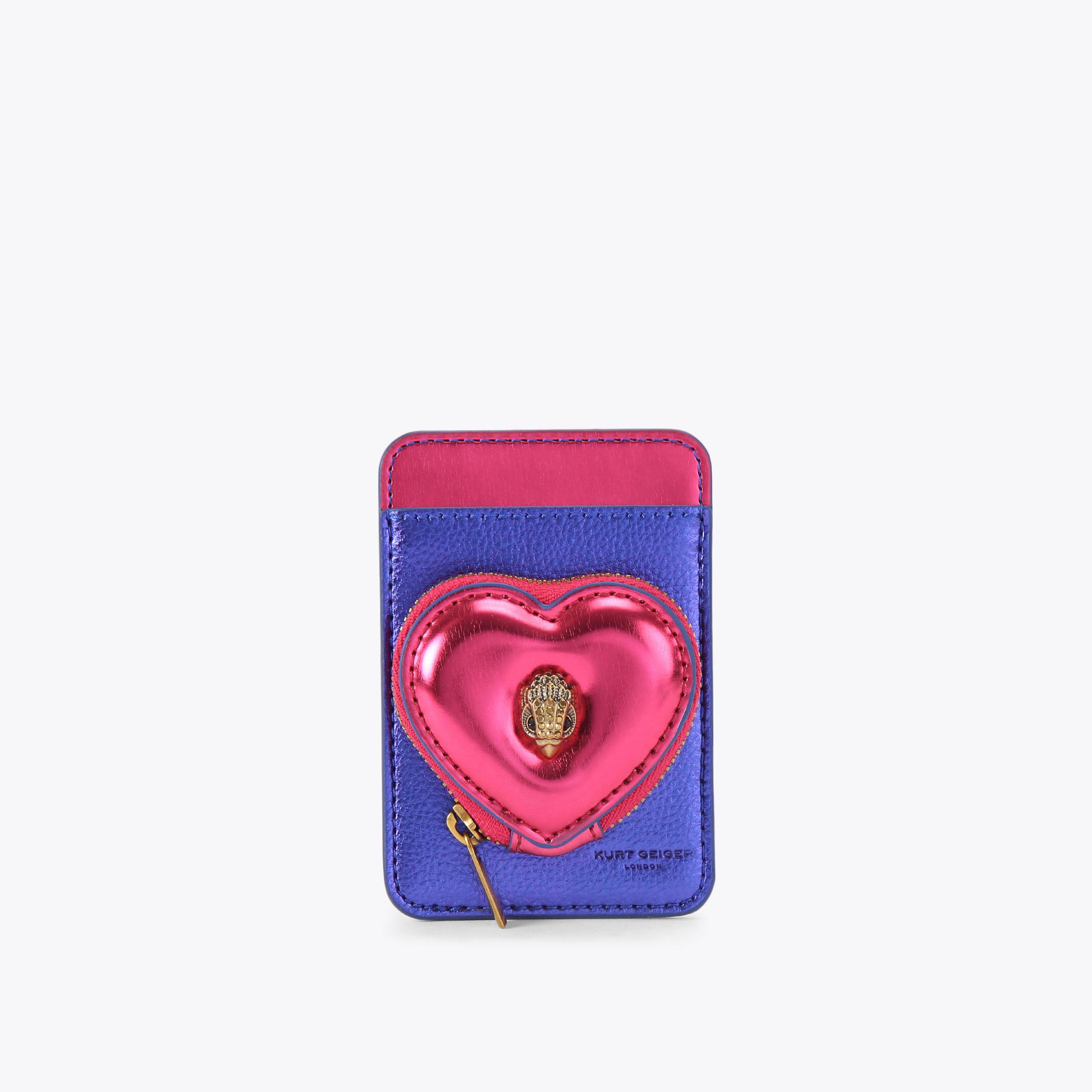 CC HEART POUCH STICKER Heart Zipped Phone Sticker by KURT GEIGER LONDON