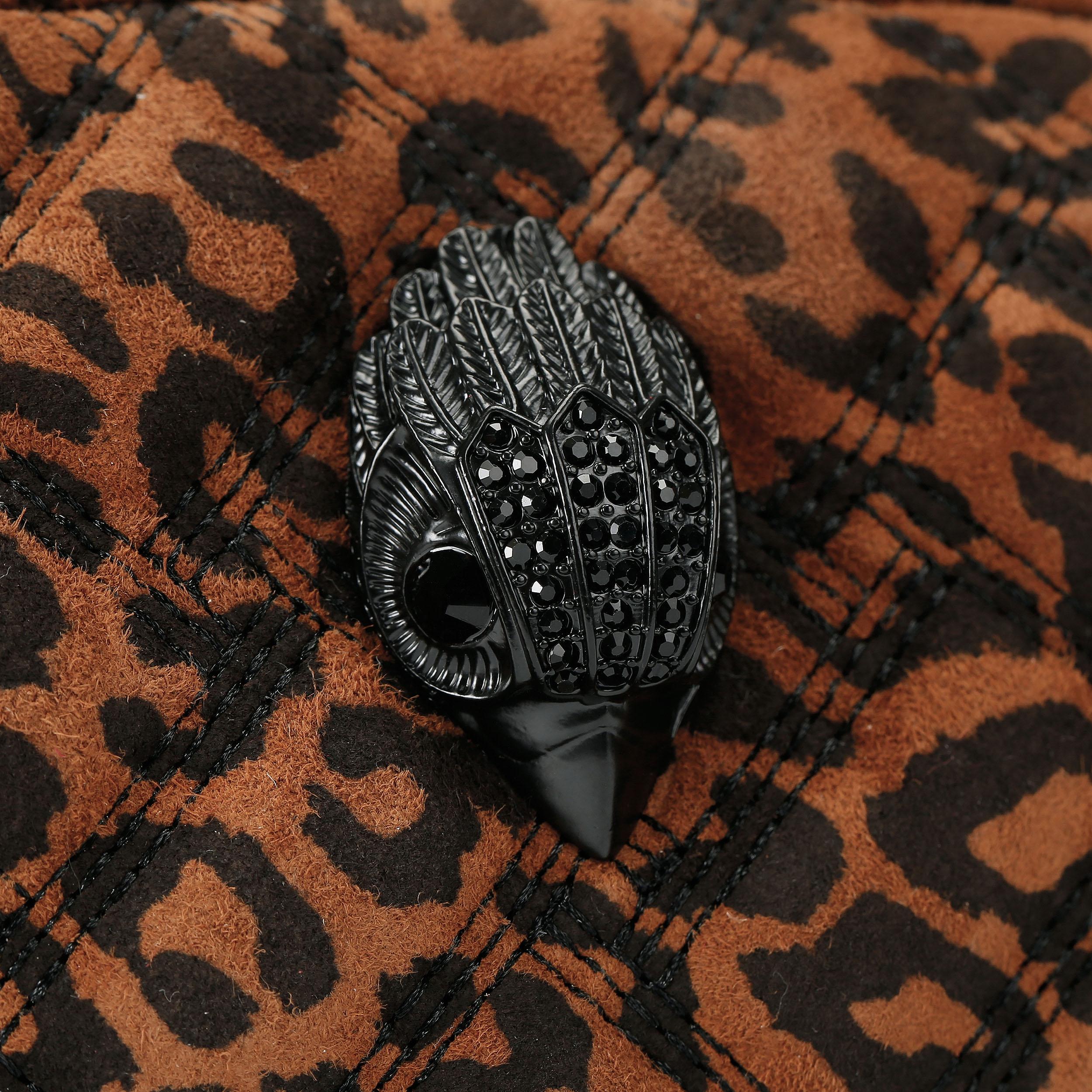 KENSINGTON OVAL CAMERA Leopard Print Camera Bag by KURT GEIGER LONDON