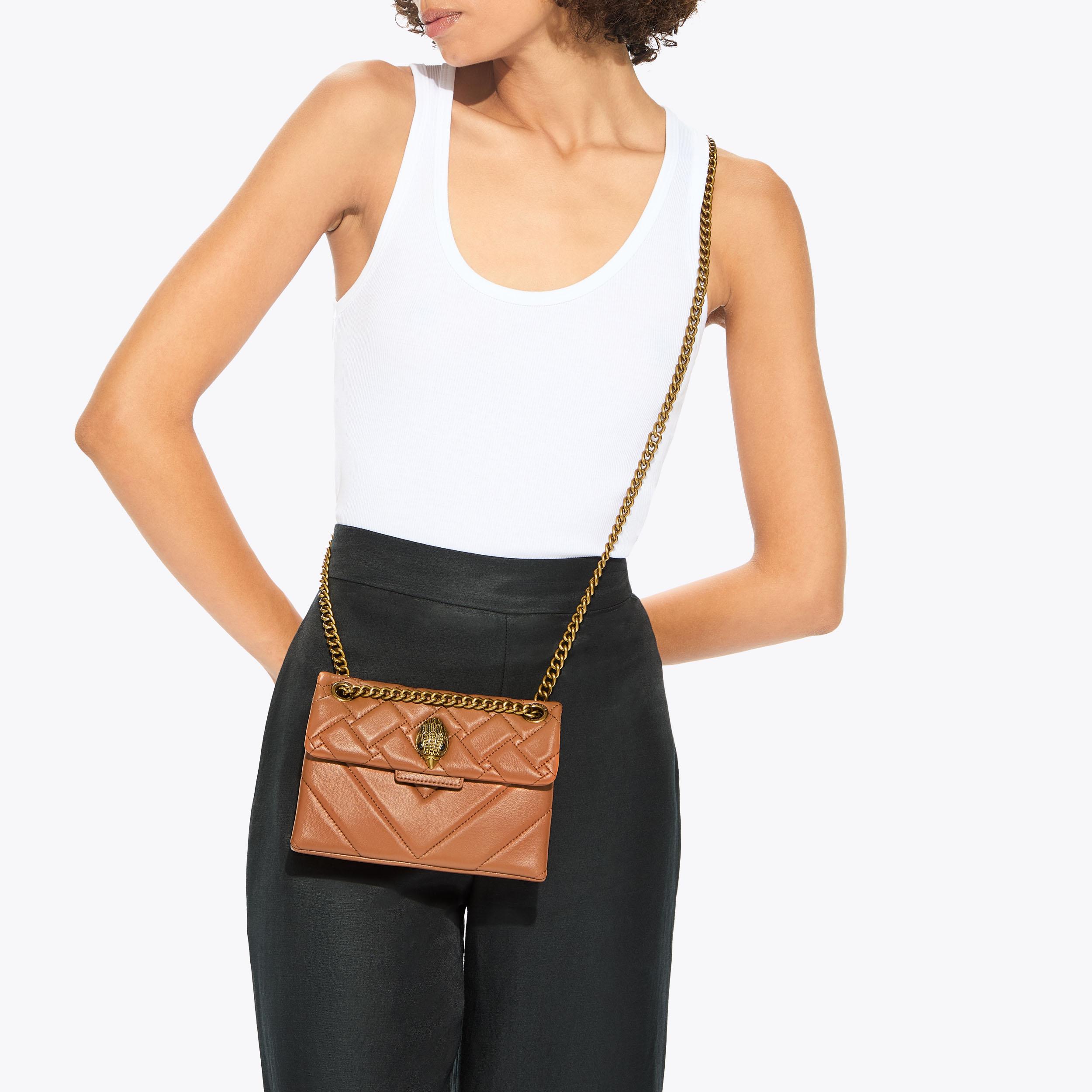 LEATHER MINI KENSINGTON Brown Leather Cross Body Bag by KURT GEIGER LONDON
