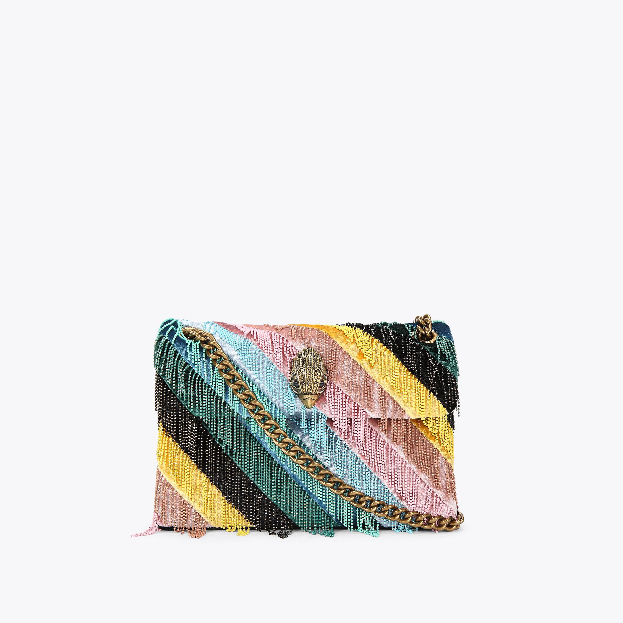 MINI KENSINGTON X BAG Black Quilted Leather Mini Purse by KURT GEIGER ...