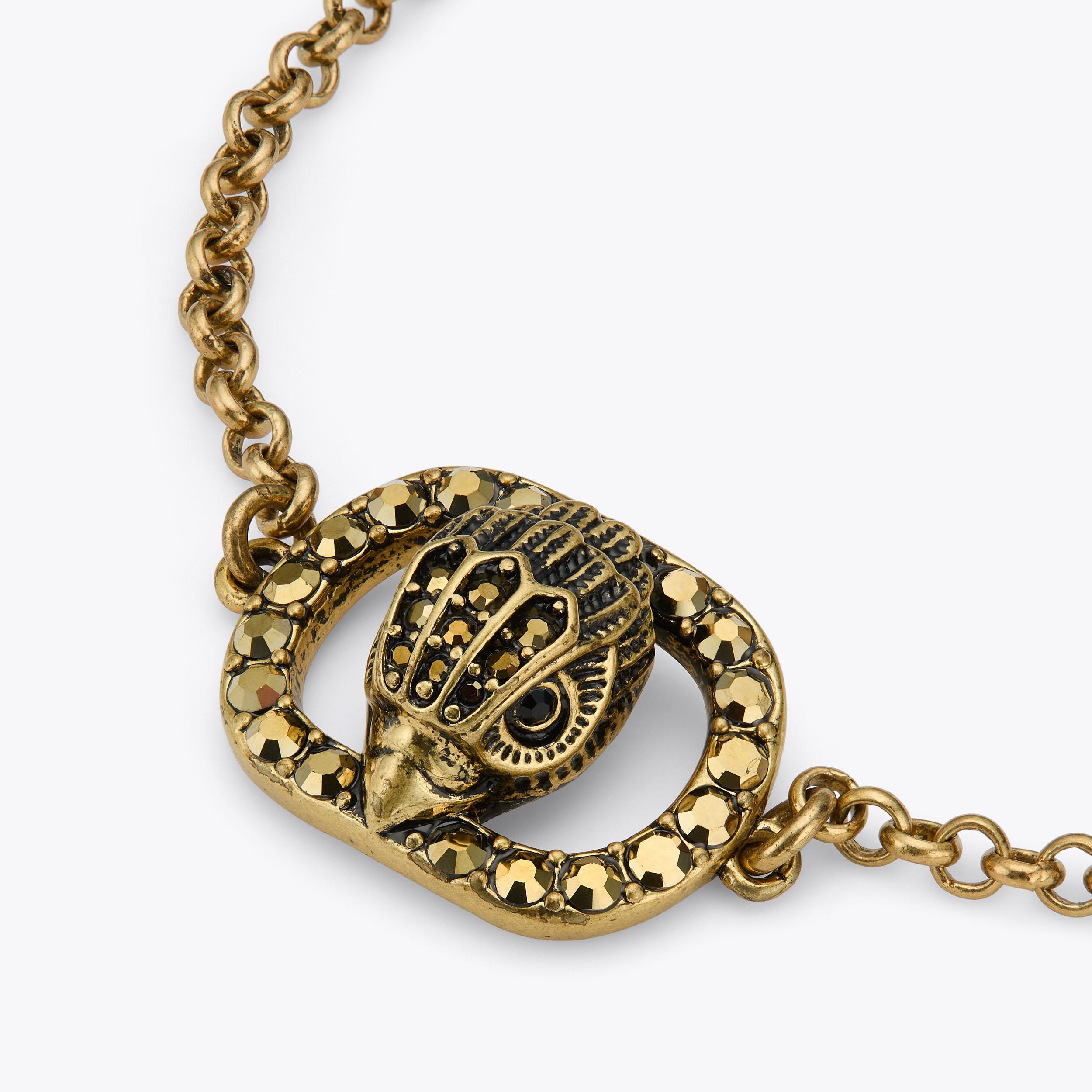CHELSEA CHAIN BRACELET Antiqued Brass Chain Bracelet by KURT GEIGER LONDON
