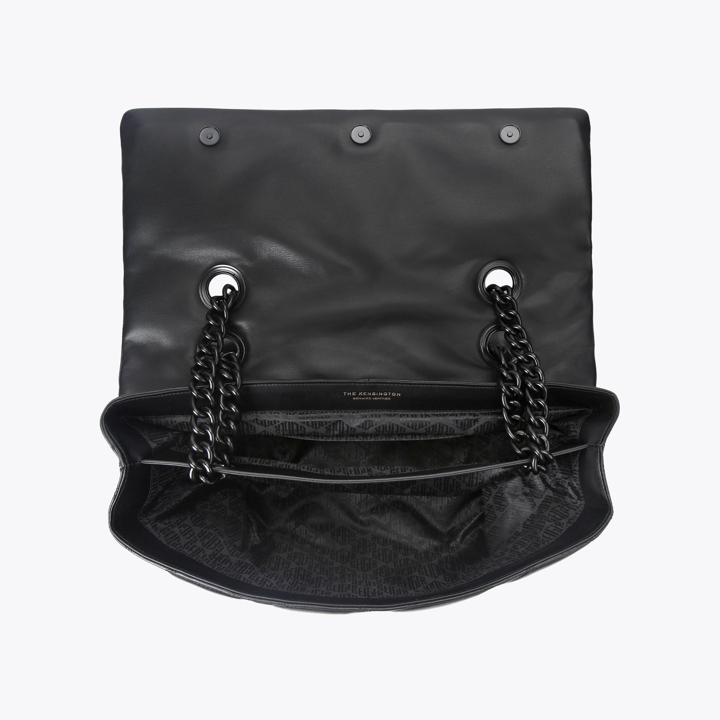 MACRO KENSINGTON DR Black Drench Shoulder Purse by KURT GEIGER LONDON