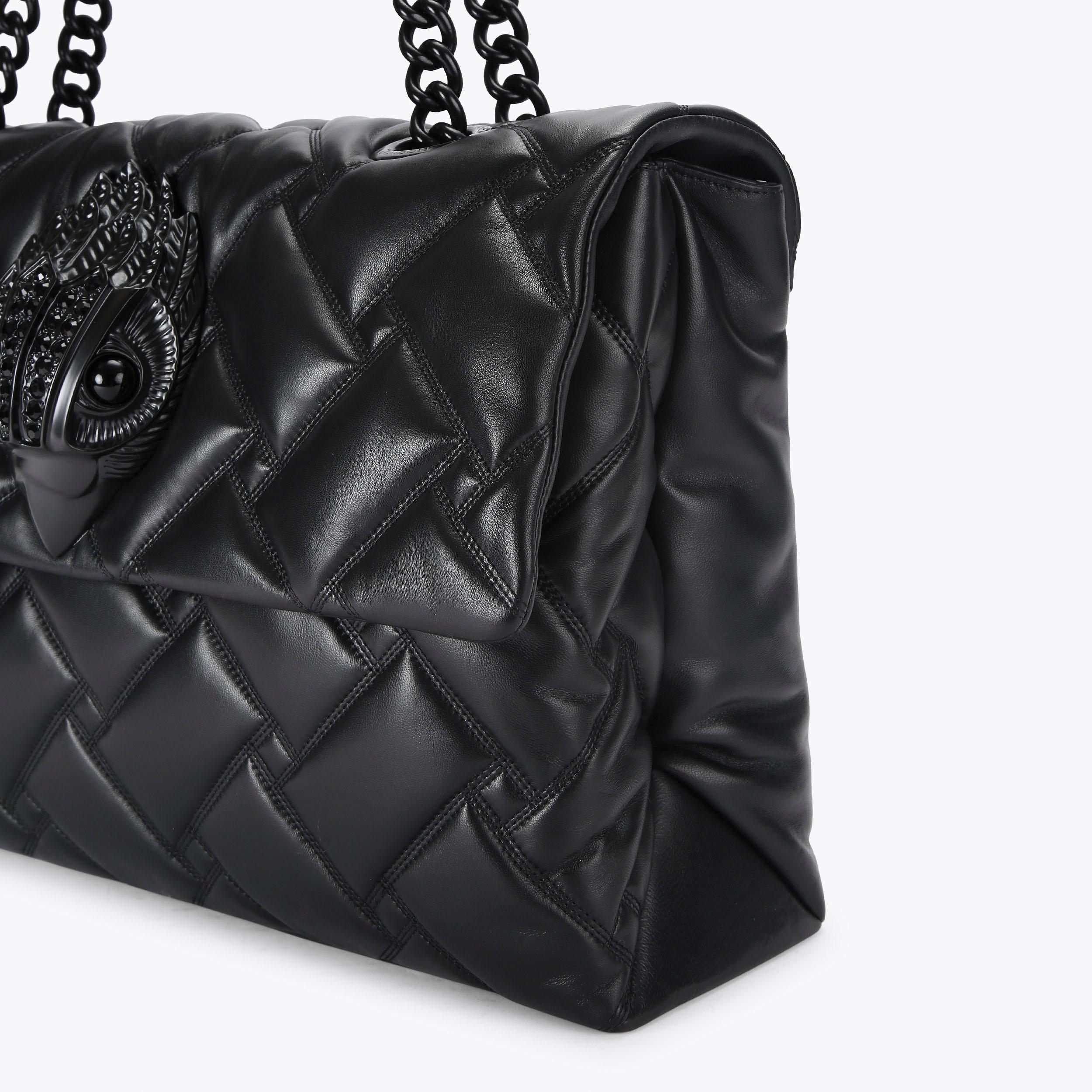 MACRO KENSINGTON DR Black Drench Shoulder Purse by KURT GEIGER LONDON