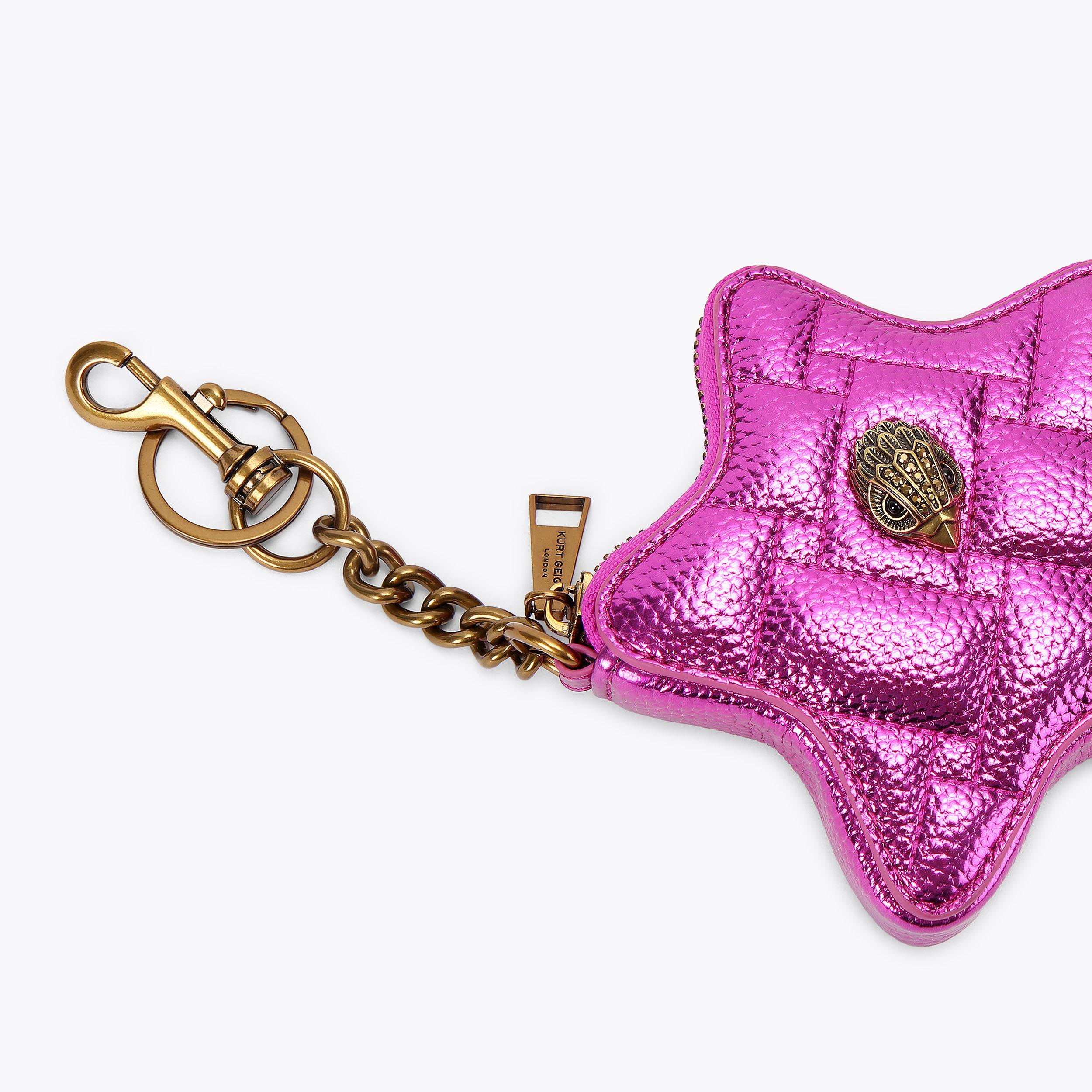 KENSINGTON STAR CHARM Metallic Fuchsia Star Bag Charm by KURT GEIGER LONDON
