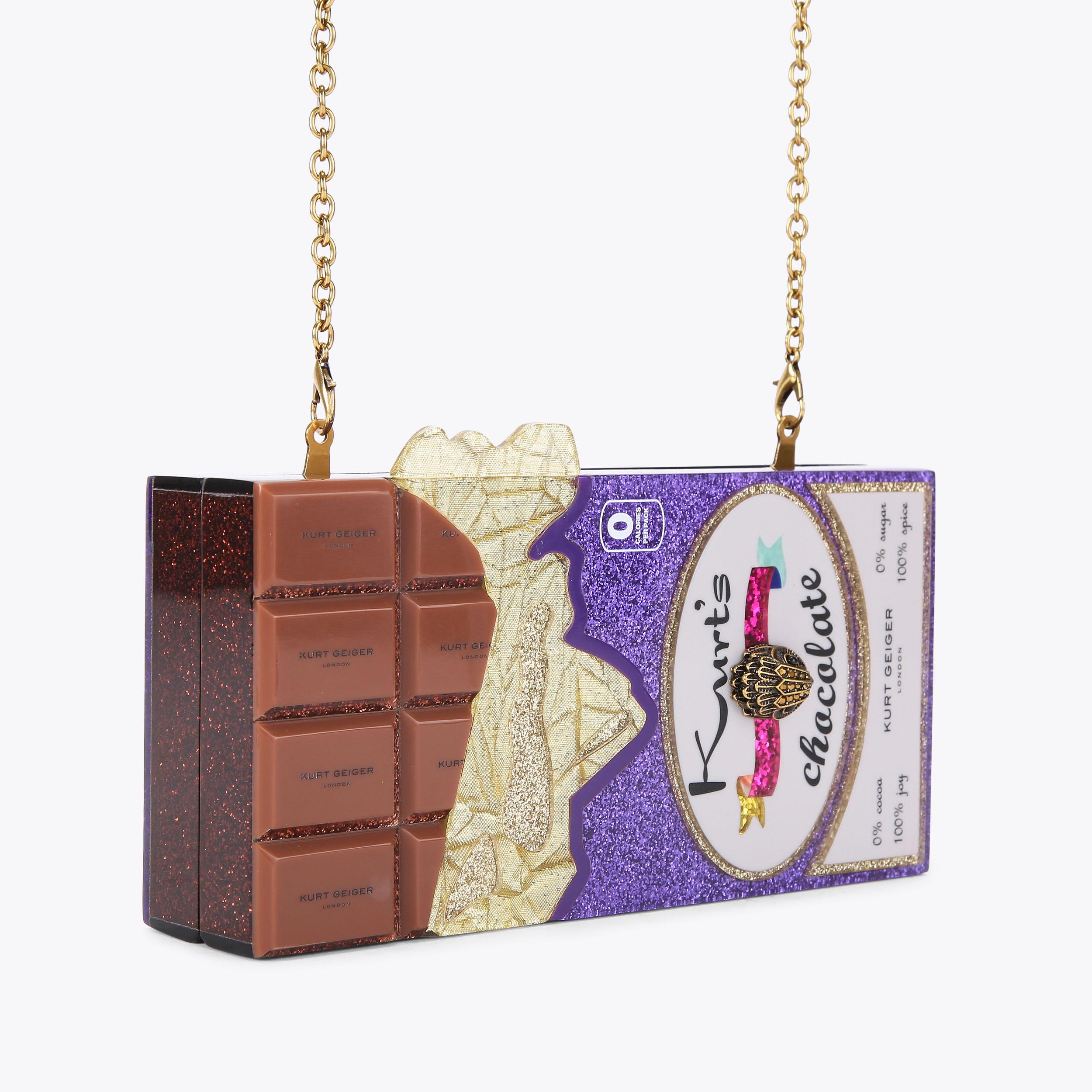 CHOCOLATE CLUTCH Chocolate Bar Clutch Bag by KURT GEIGER LONDON