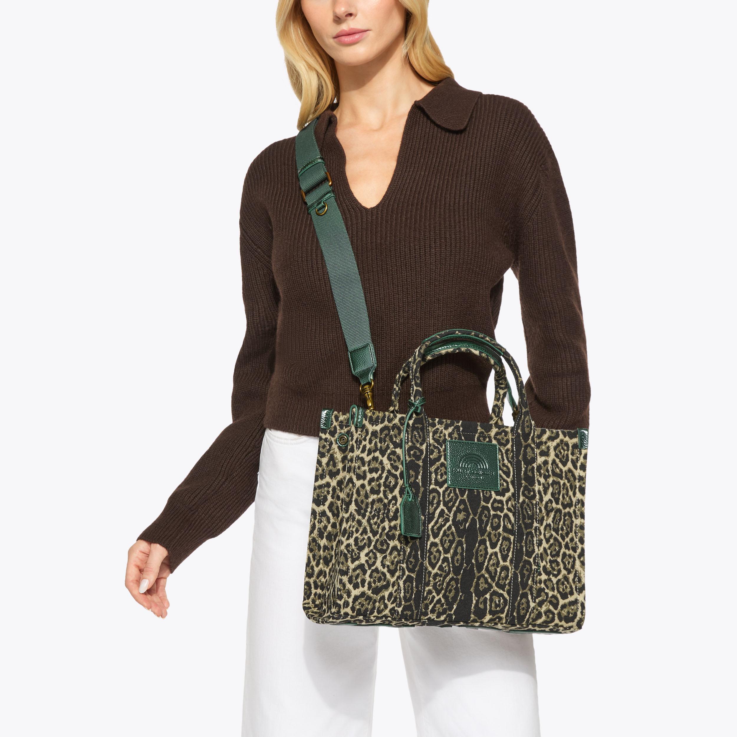SOUTHBANK TOTE Leopard Print Canvas Tote Bag by KURT GEIGER LONDON
