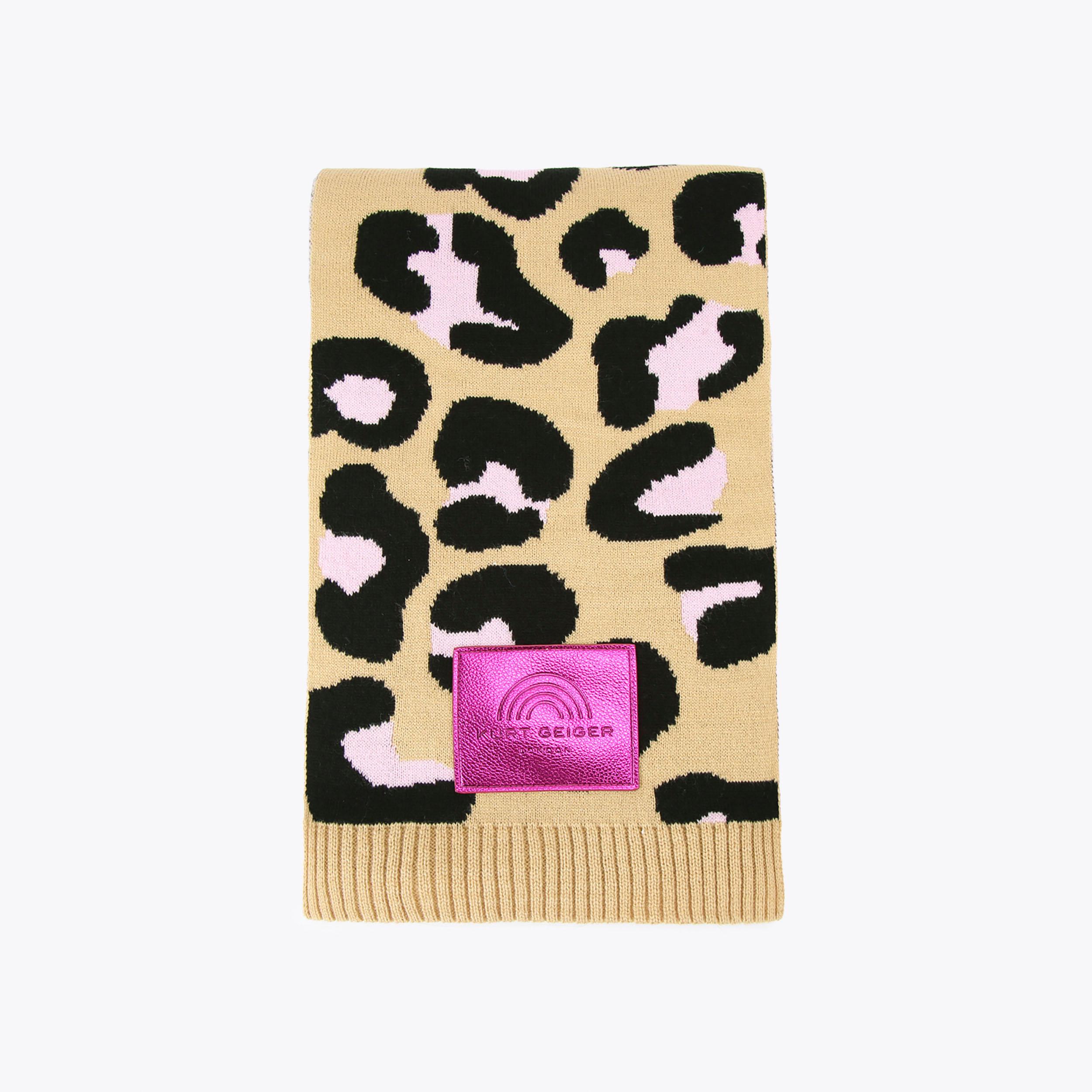 SM SOUTHBANK SCARF Leopard Print Scarf by KURT GEIGER LONDON