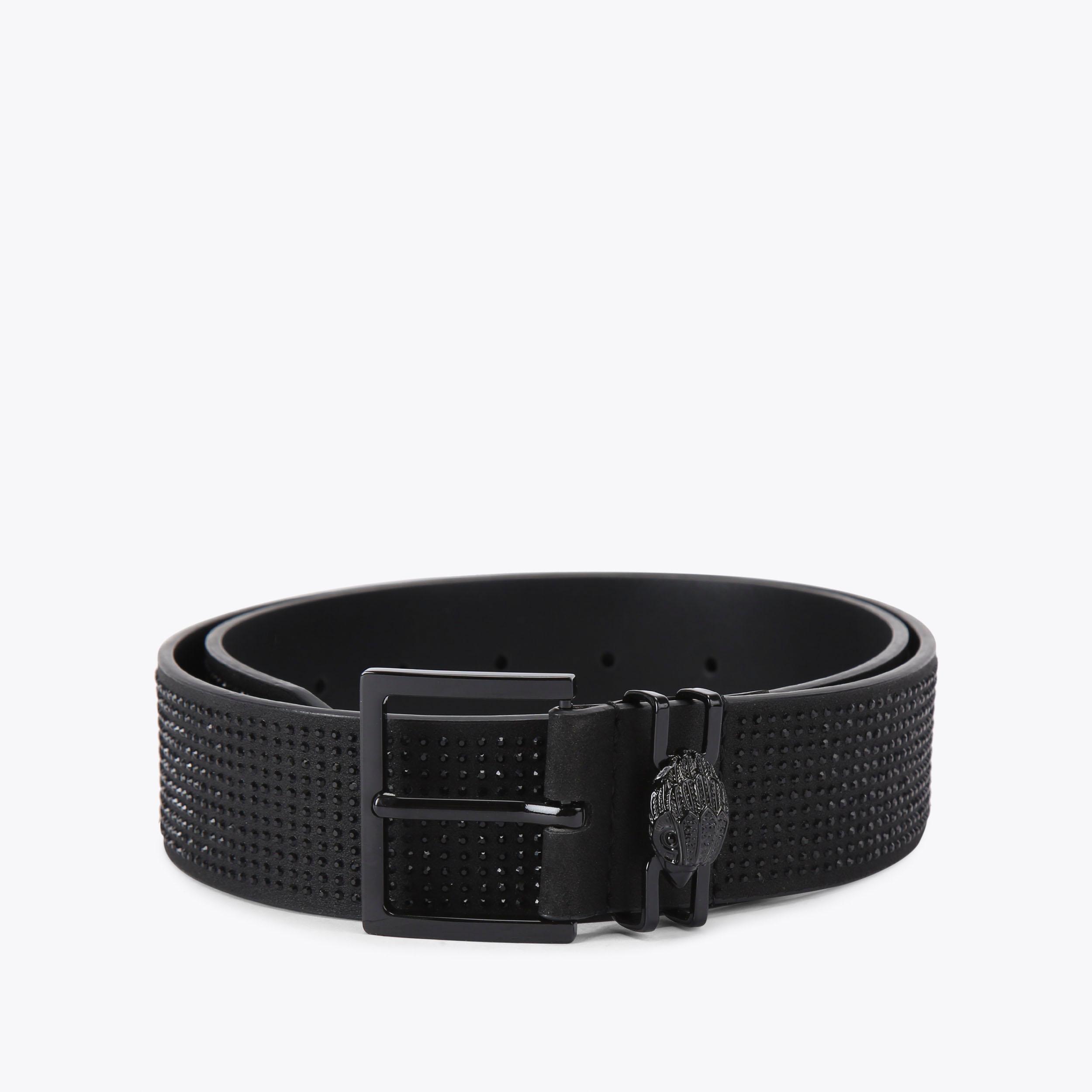 SHOREDITCH GEM 40 BELT Black Crystal Belt by KURT GEIGER LONDON